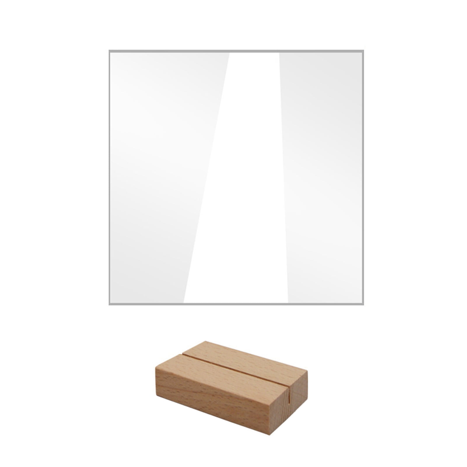 Washranp Acrylic Sign with Wood Stands,Clear Acrylic Sheets Holder for ...