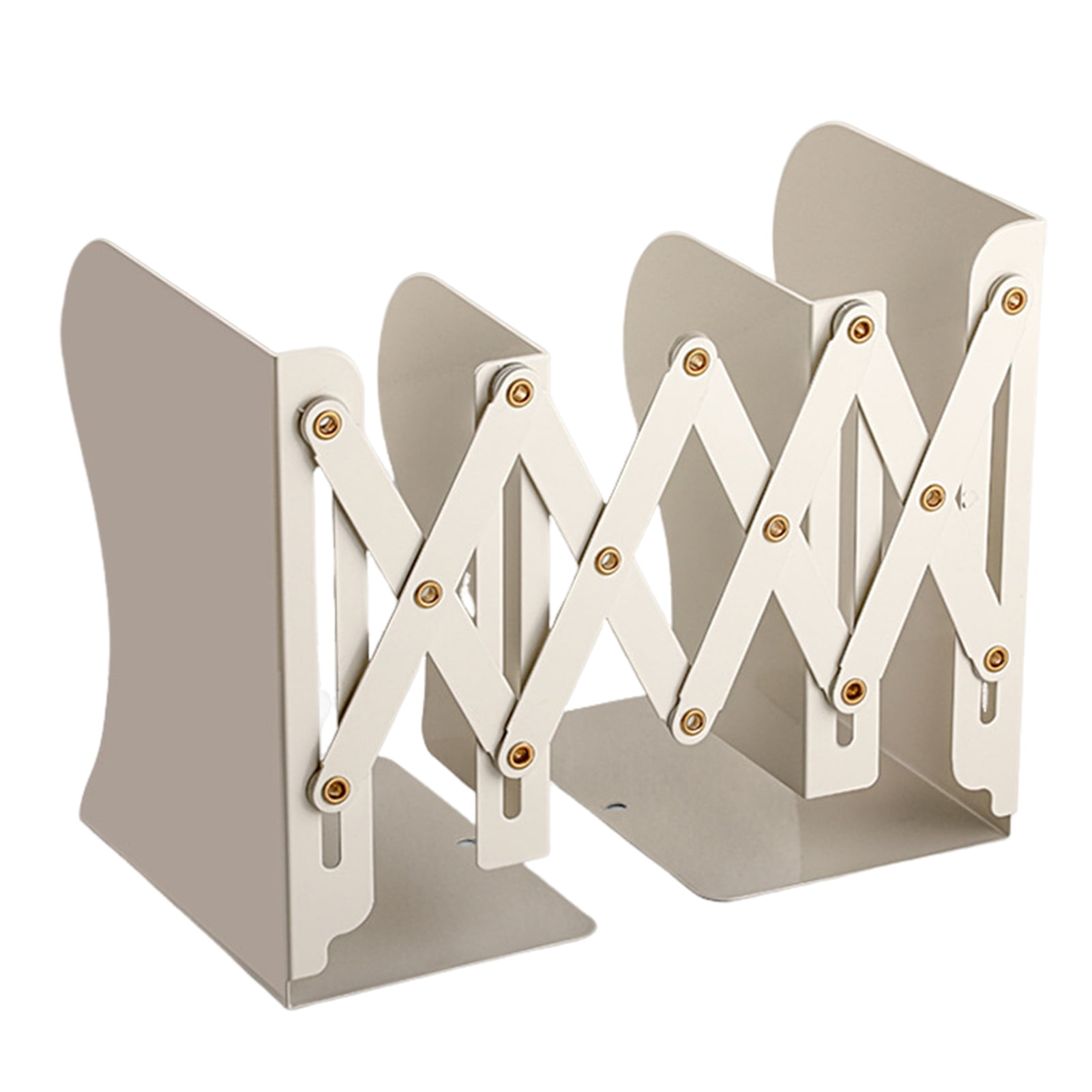 Washranp Adjustable Bookends,Heavy Duty Metal Book Storage Rack Space ...