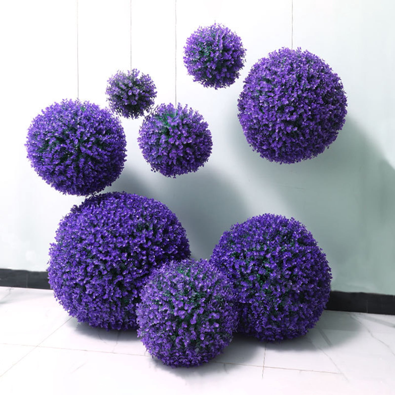 Washranp Artificial Eucalyptus Balls,Plastic Fade-resistant UV ...