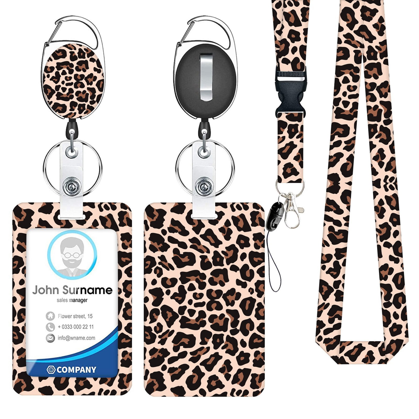 Washranp Badge Reel Retractable Heavy Duty with 360 Degrees Rotate ...