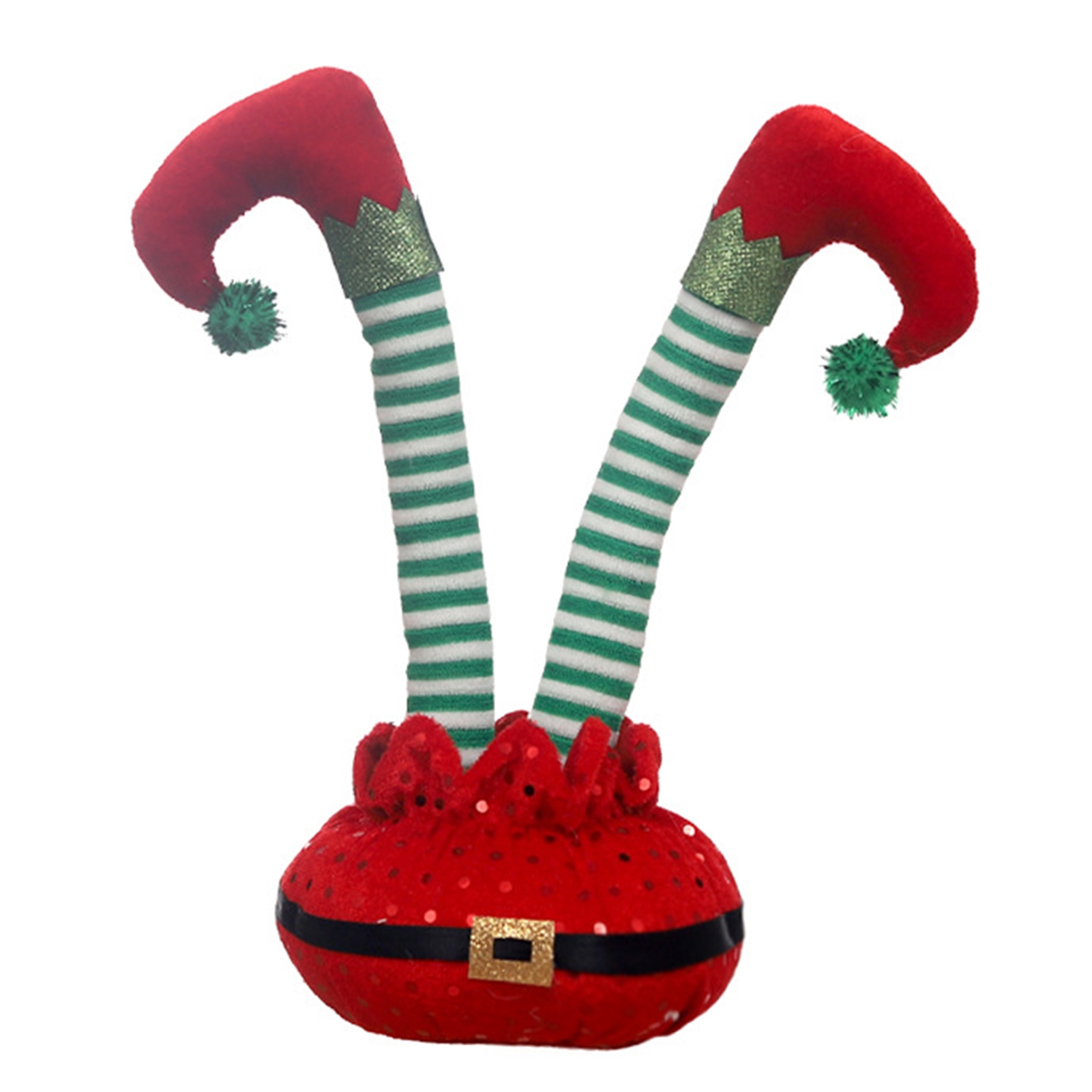 Washranp Christmas Elf Legs Nativity Ornaments,Xmas Red Green White ...