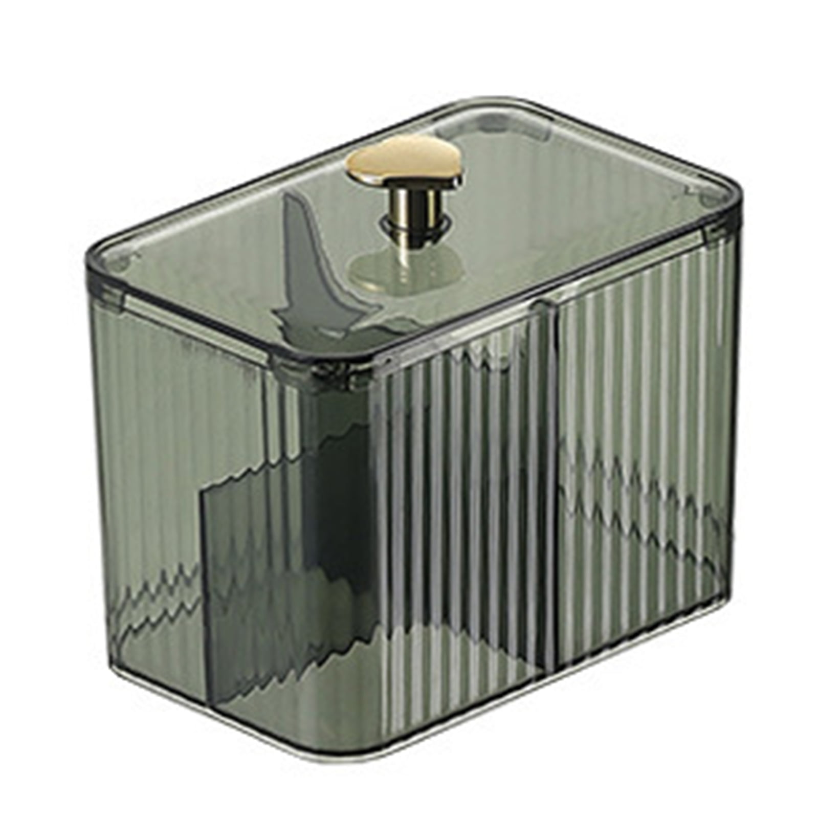Washranp Cosmetics Storage Box with Lid,Clear Acrylic Dustproof Cotton ...