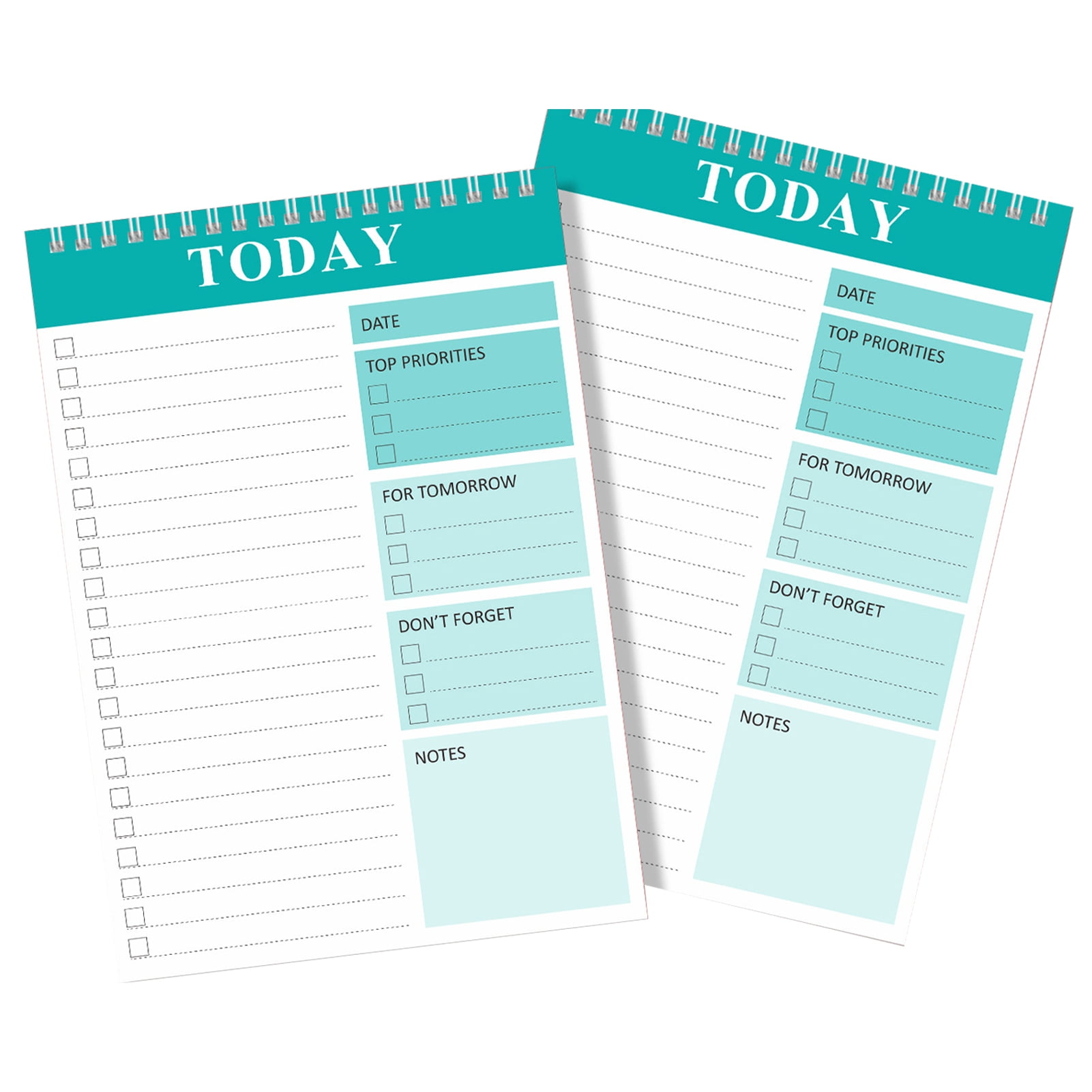 Washranp Daily Planning Pad,Coil Design Weekly Tear Off To Do List ...