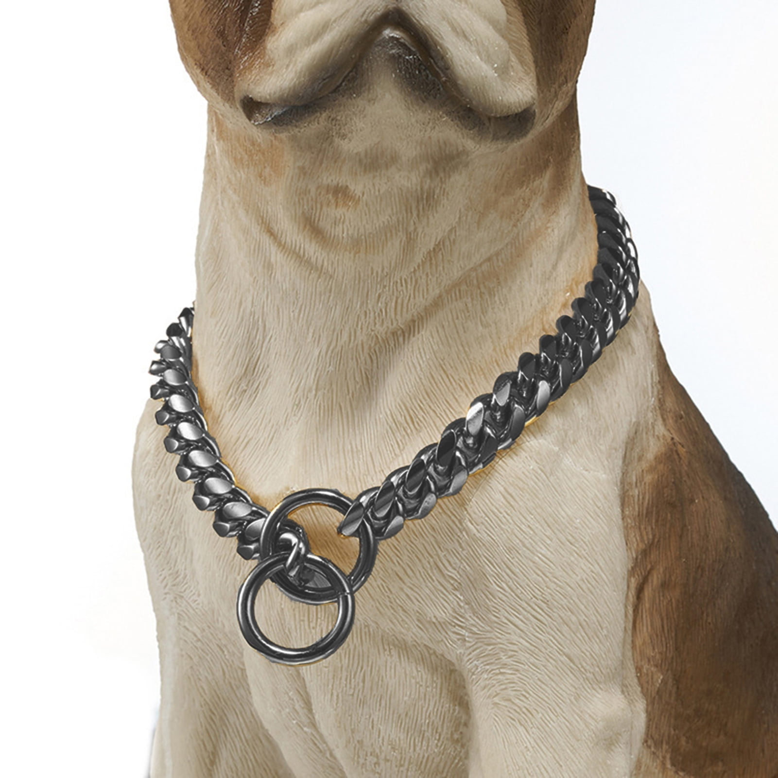 Washranp Dog Chain Collar,Cuban Link Chain Stainless Steel Metal Dog ...