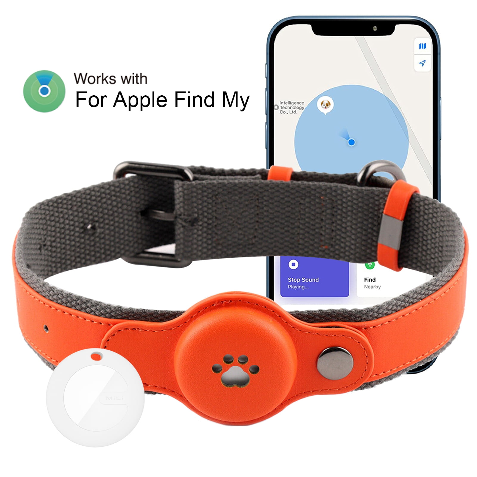 Washranp Dog GPS Tracker,Waterproof Real-Time GPS Location Pet Tracking ...