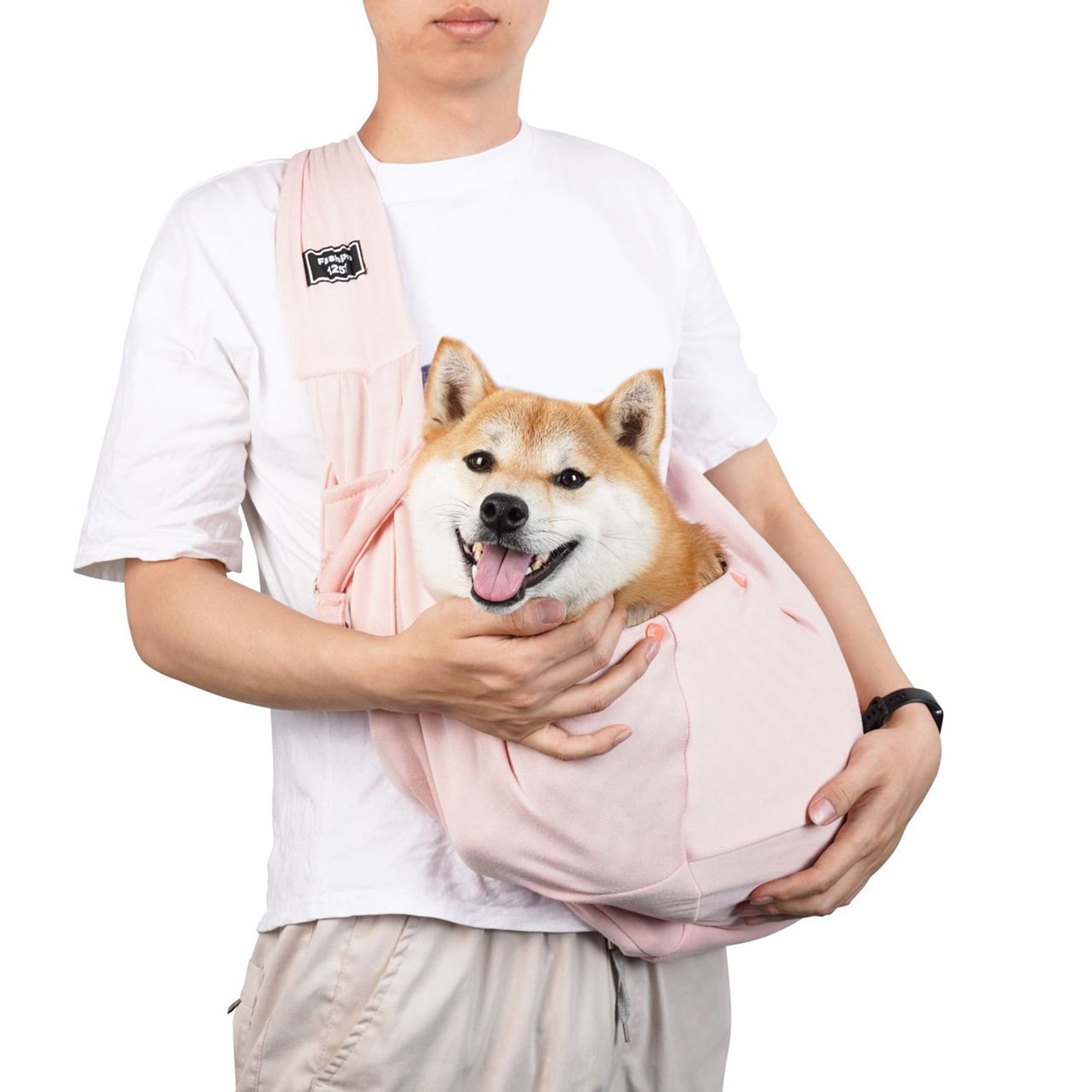 Washranp Dog Sling Carriers,Solid Color Breathable Adjustable Shoulder ...