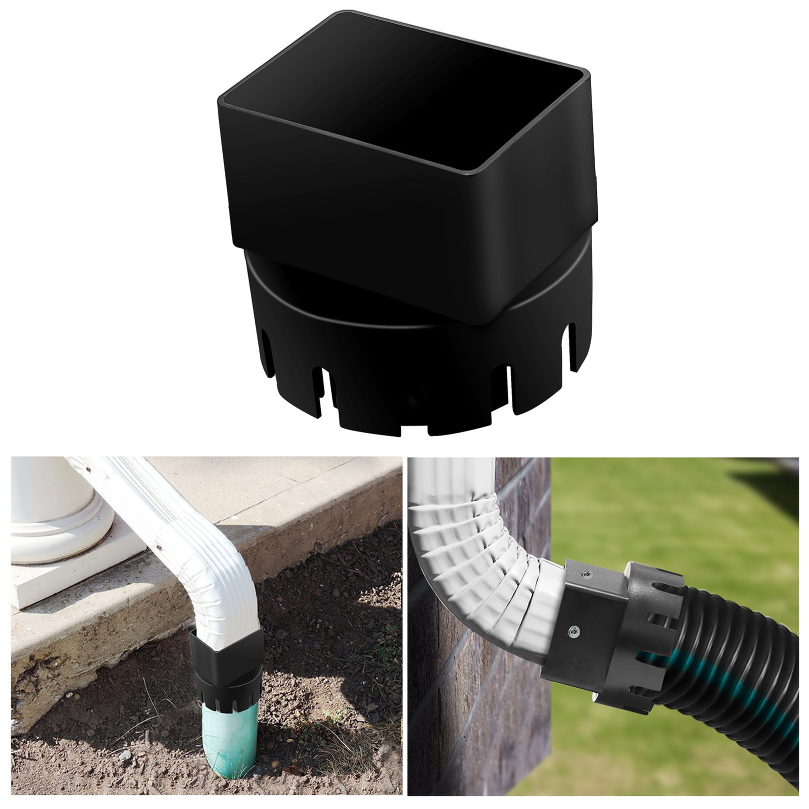 Washranp Downspout Adaptor,Plastic Easy Installation Drain Pipe ...