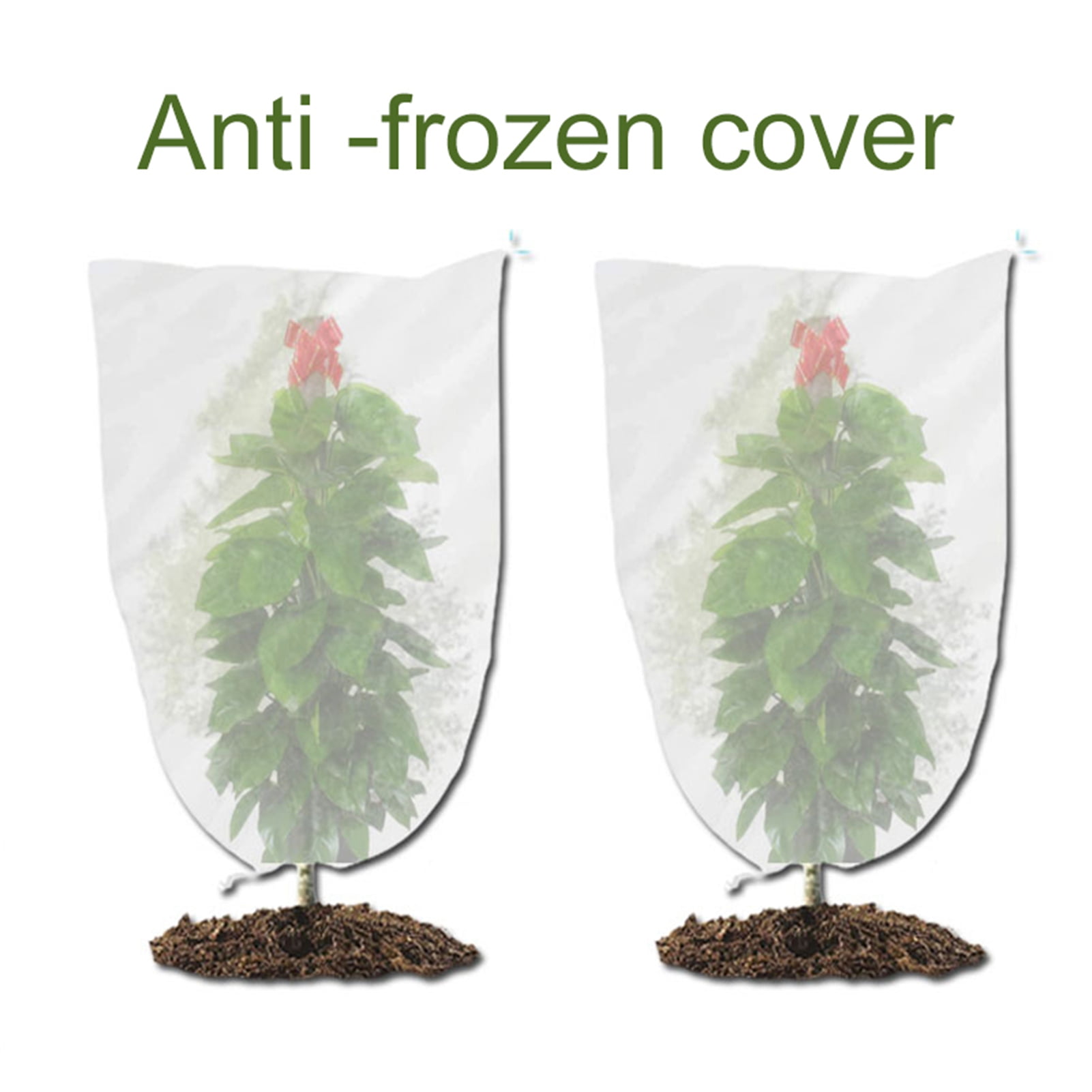 Washranp Drawstring Plant Covers Warm Plant Cover Bags Non Woven Fabric ...