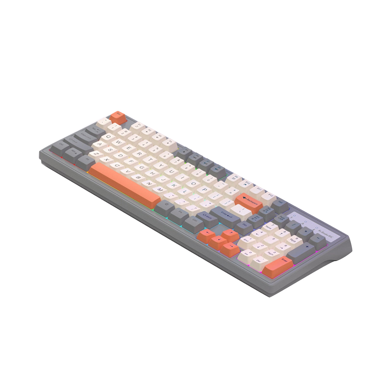 Washranp Gaming Keyboard with Colorful LED Backlit,Mechanical Feeling ...
