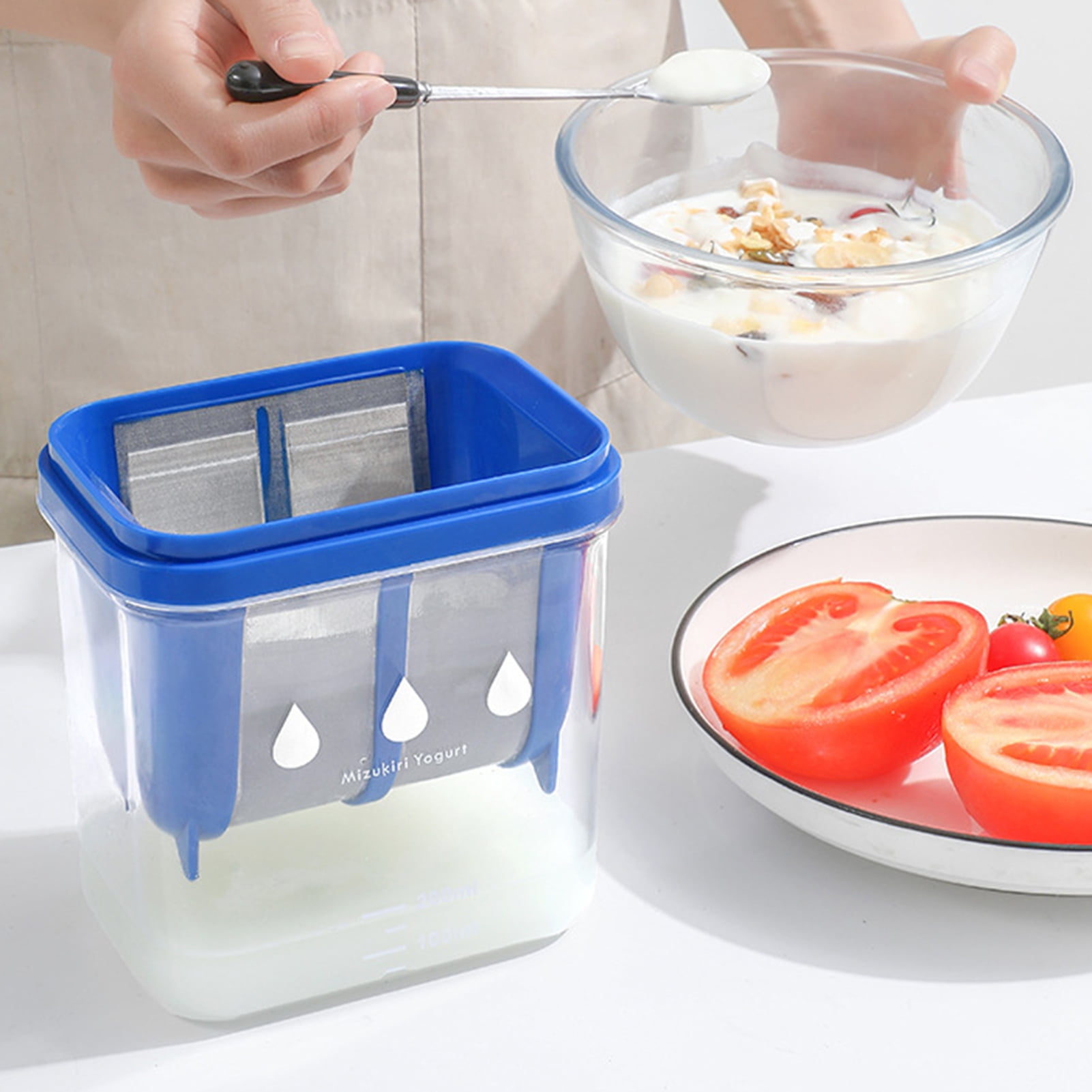 Washranp Greek Yogurt Strainer, BPA-Free Stainless Steel Sieve, Whey ...