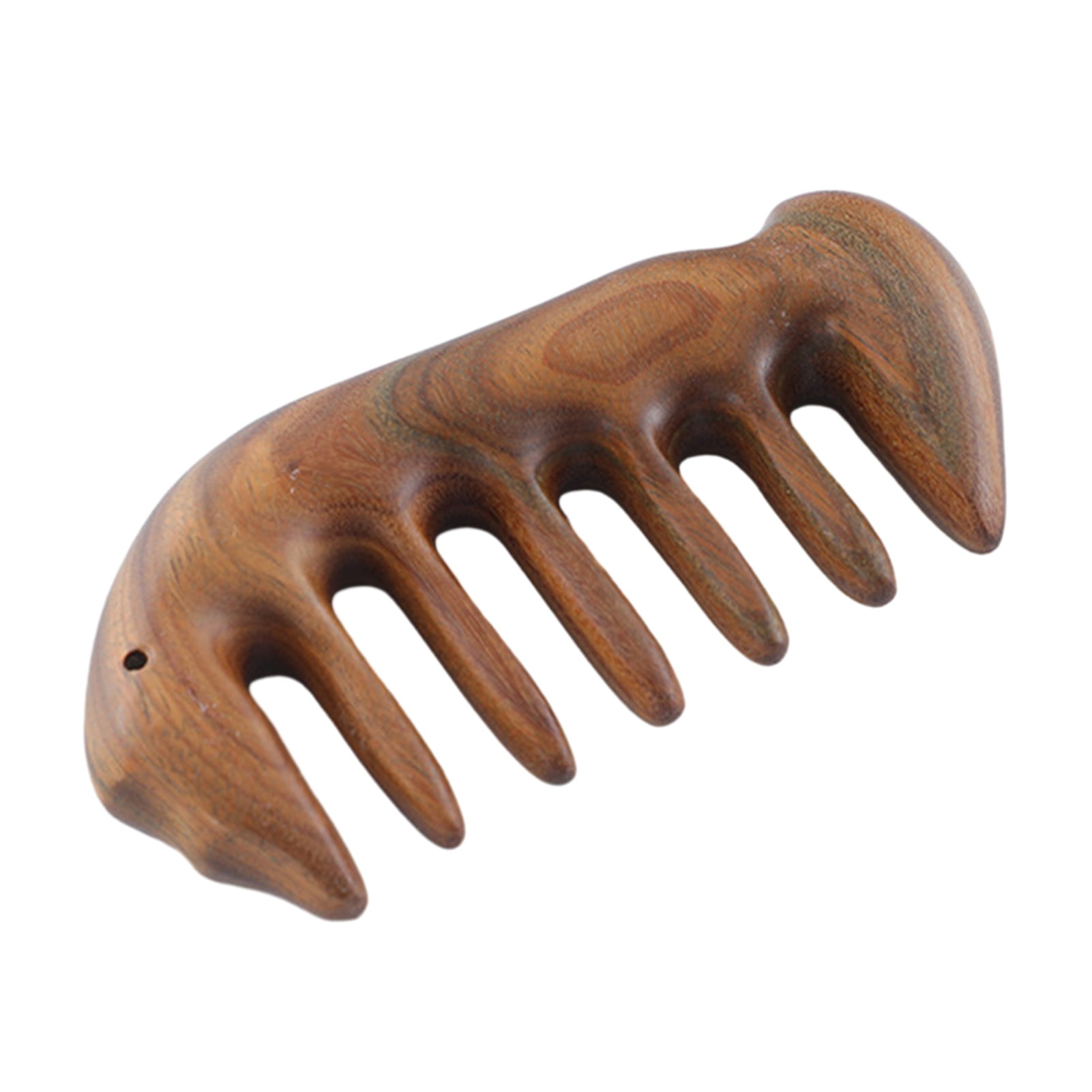 Washranp Handheld Scalp Massage Comb Wide Tooth Natural Wood Comb ...