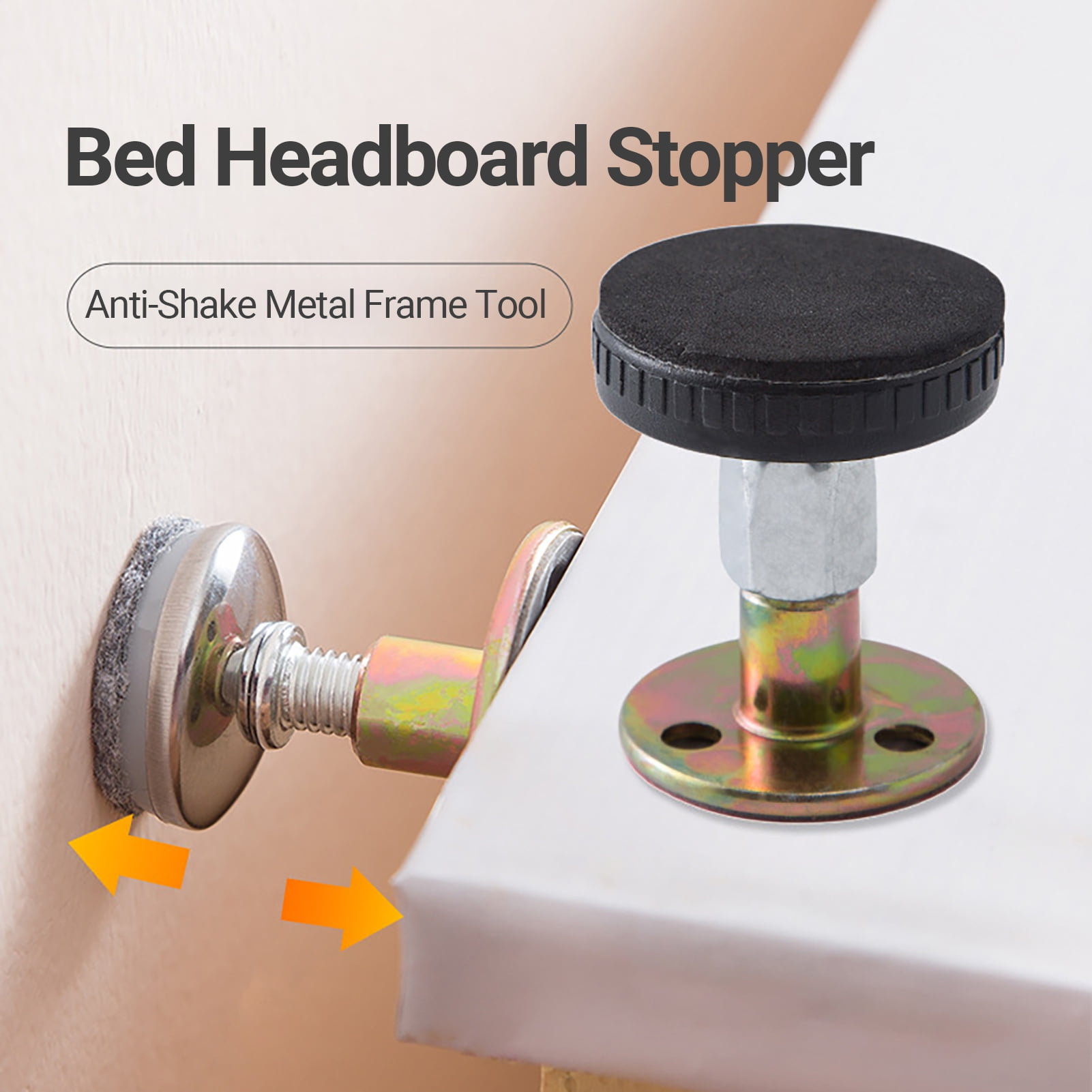 Washranp Bed Headboard Stopper," 1.57 Inch Metal Anti-Shake Bumper ...
