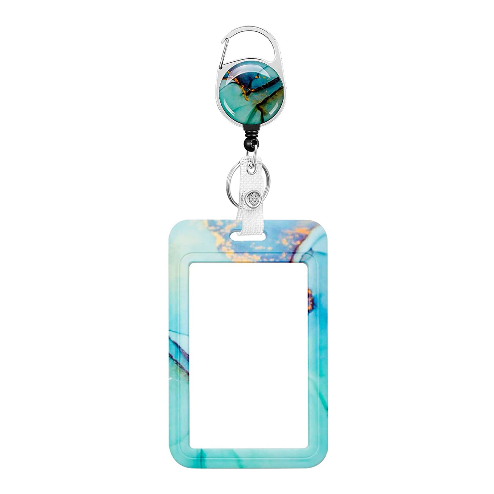Washranp Heavy Duty Badge Holder with Retractable Reel,ABS ID Name Tag ...