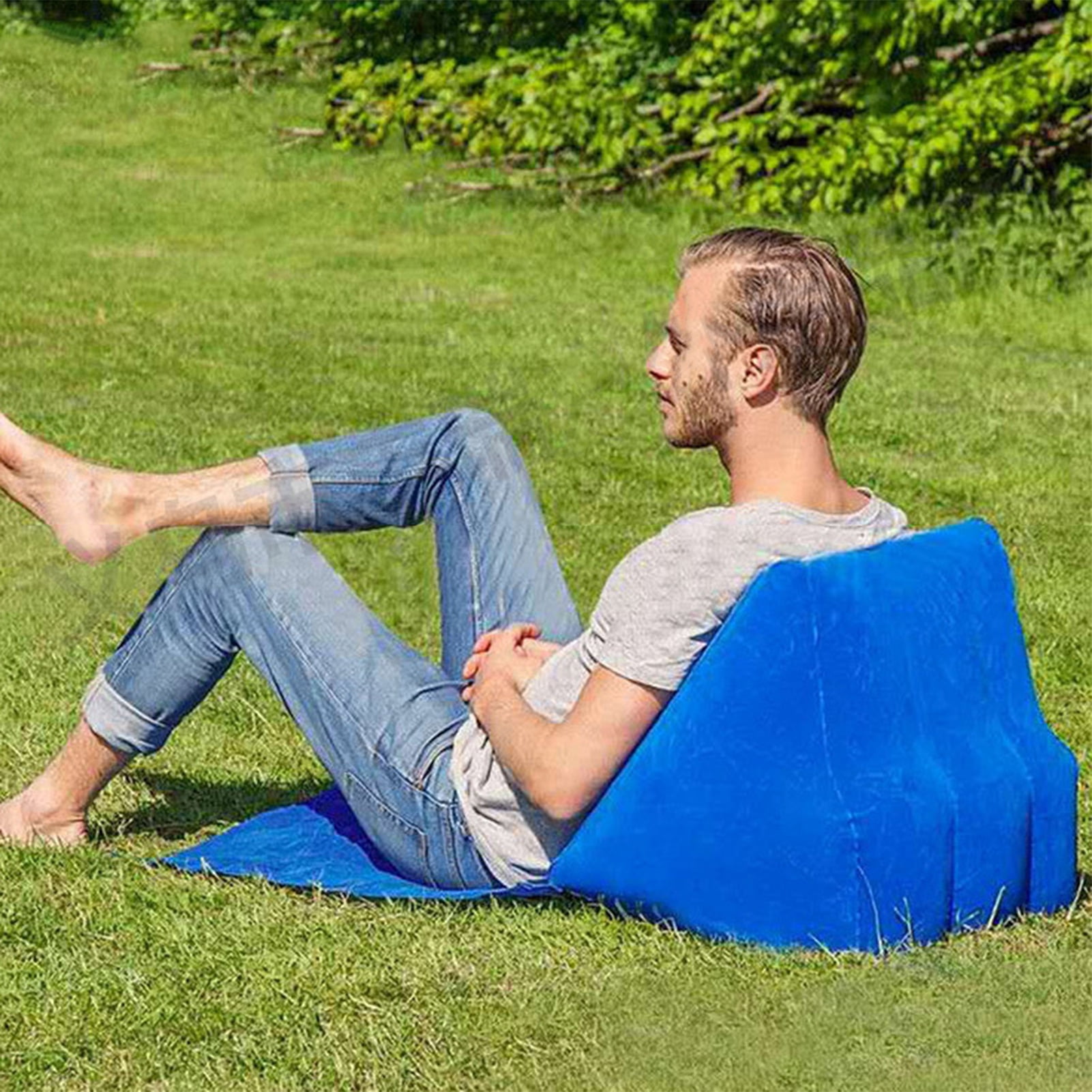 Washranp Inflatable Camping Chair Mat,Solid Color Outdoor Beach ...