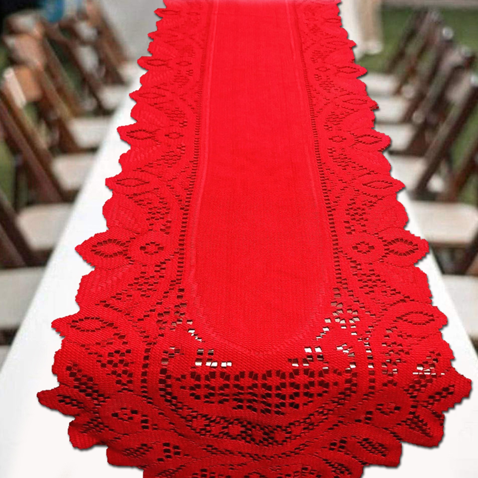 Washranp Lace Place Mat,Hollow Out Design Smooth Dining Table Protector ...