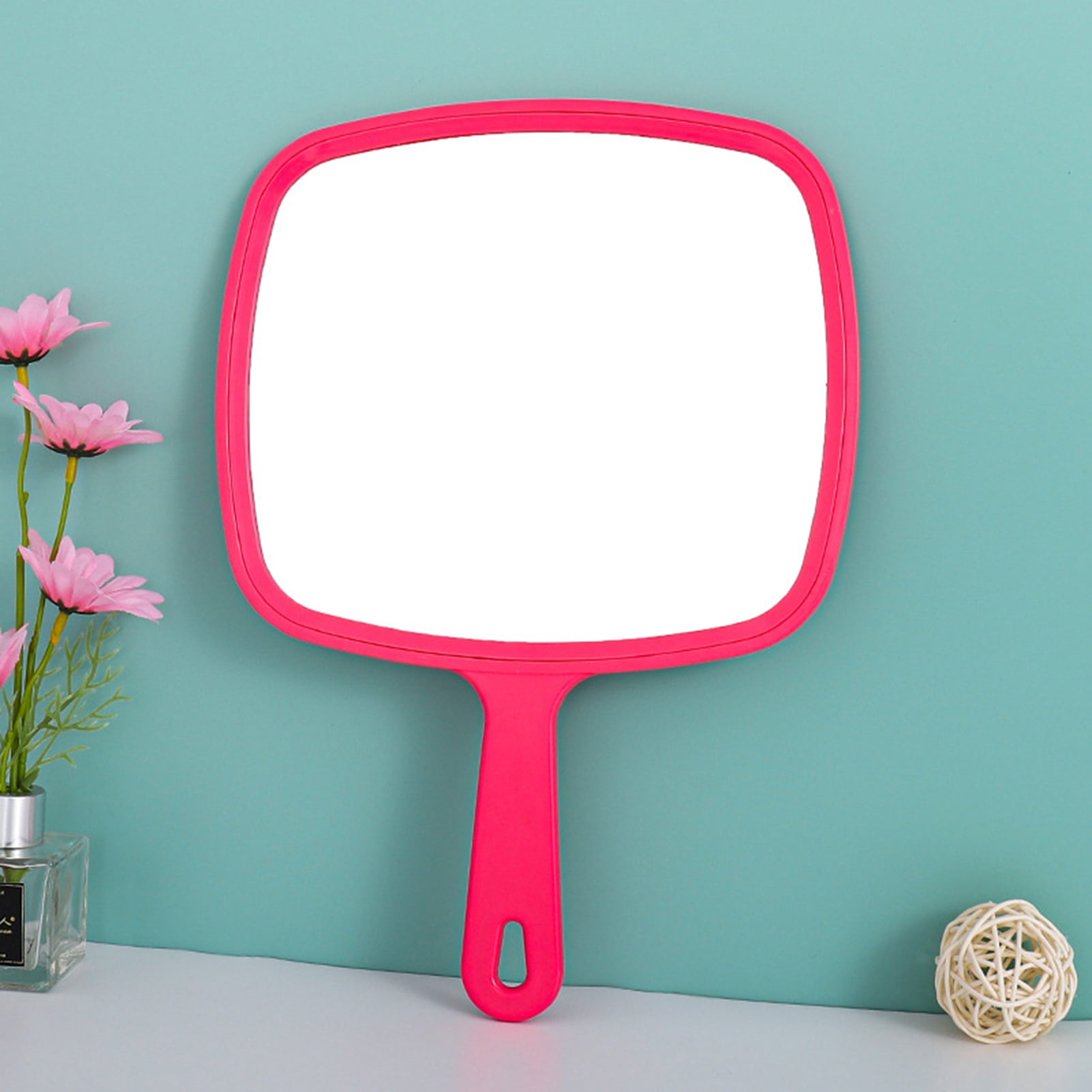 Washranp Large Hand Mirror with Handle,Portable High Clarity Single ...