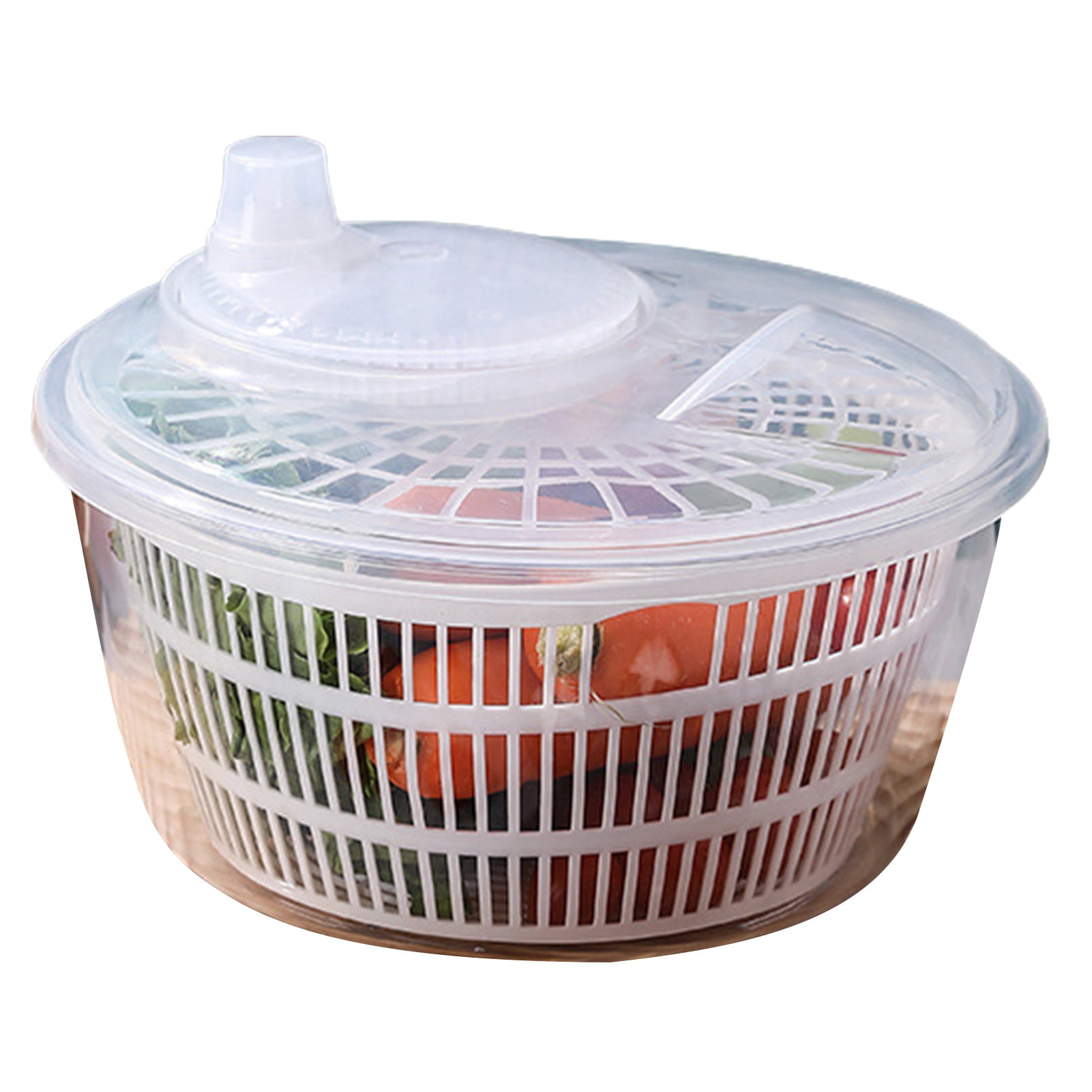 Washranp Large Salad Spinner with Drain Bowl,Quick and Easy Multi-Use ...