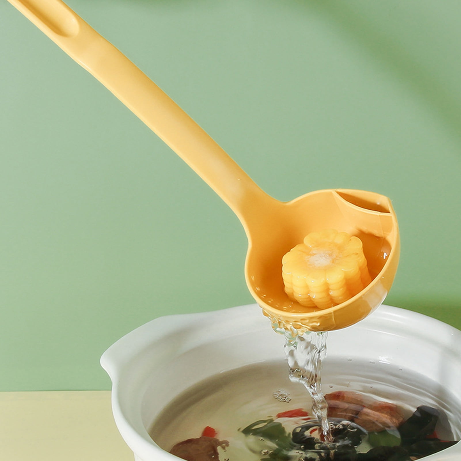 Washranp Long Soup Ladle,Food Grade PP Fat Separator Ladle Heat ...