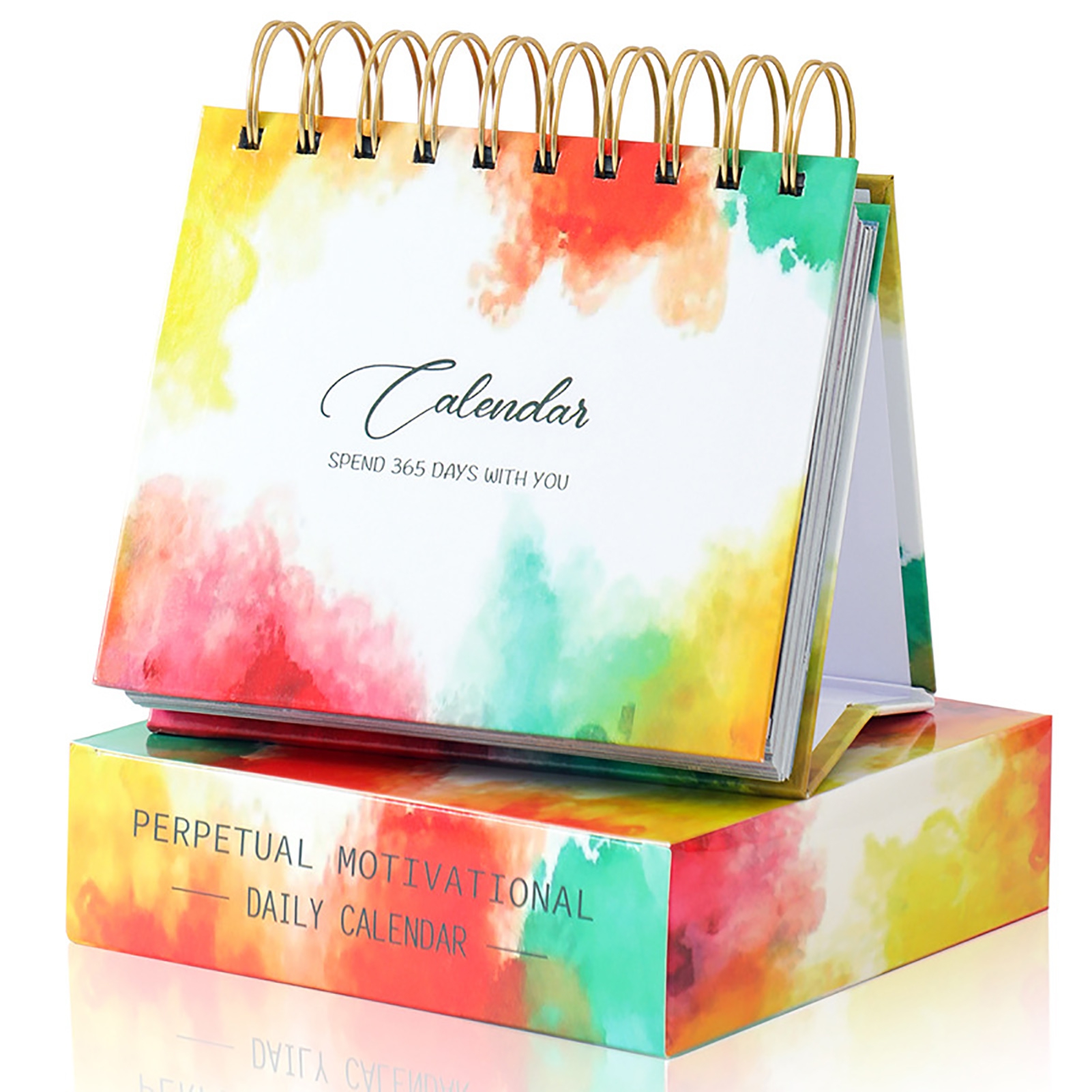 Washranp Motivational Calendar,Multicolor Daily Turn Calendar with ...