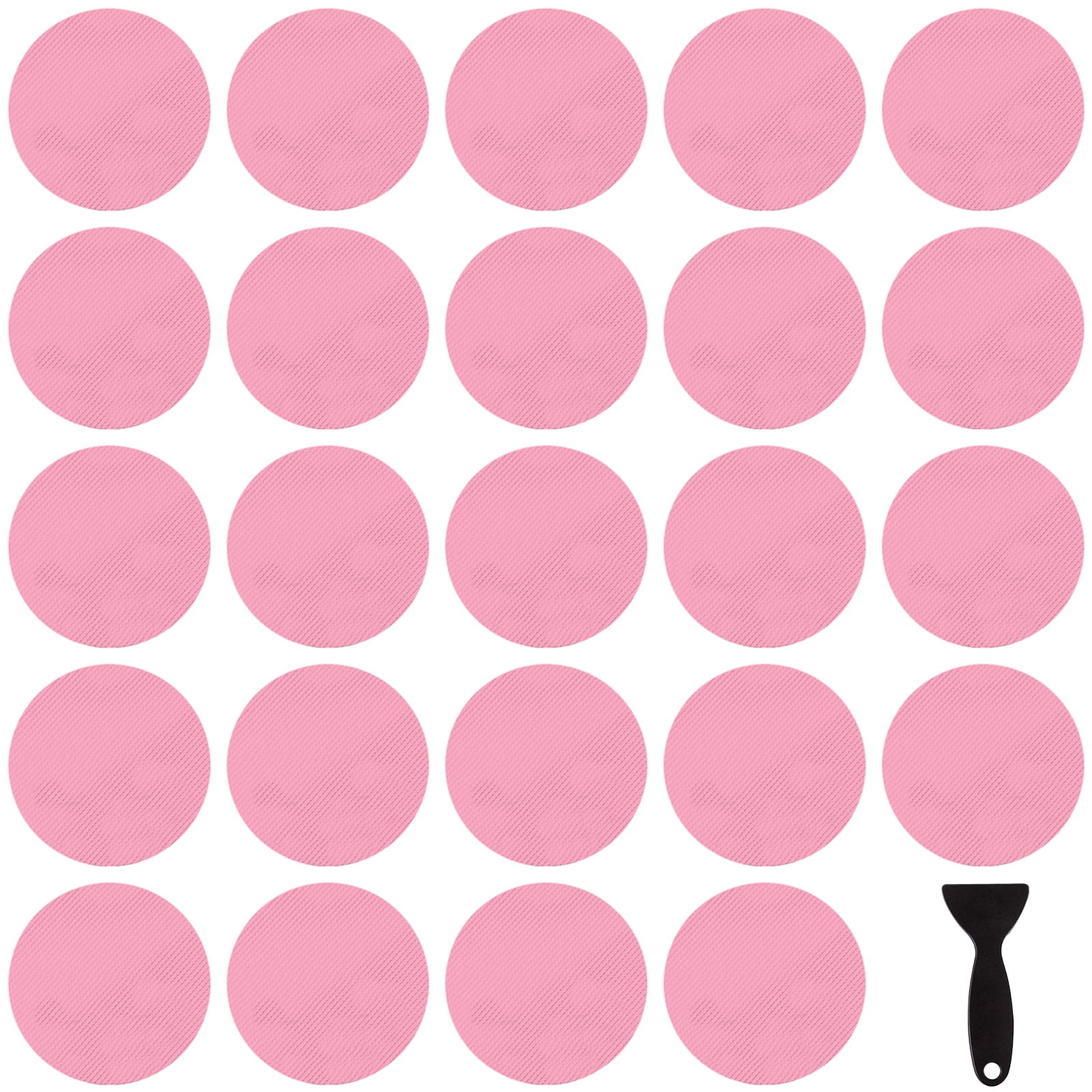 Washranp Non-Slip Bathtub Stickers,Solid Color Round Adhesive Decals ...