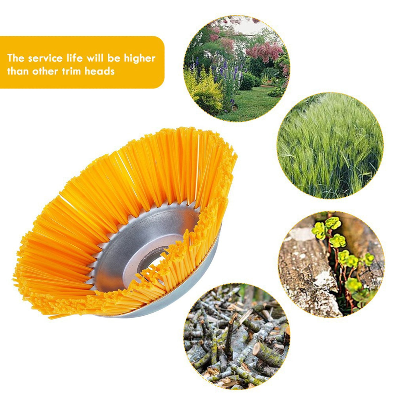 Washranp Nylon Rotary Weed Brush,High Hardness Anti-deform Weeding Rope ...