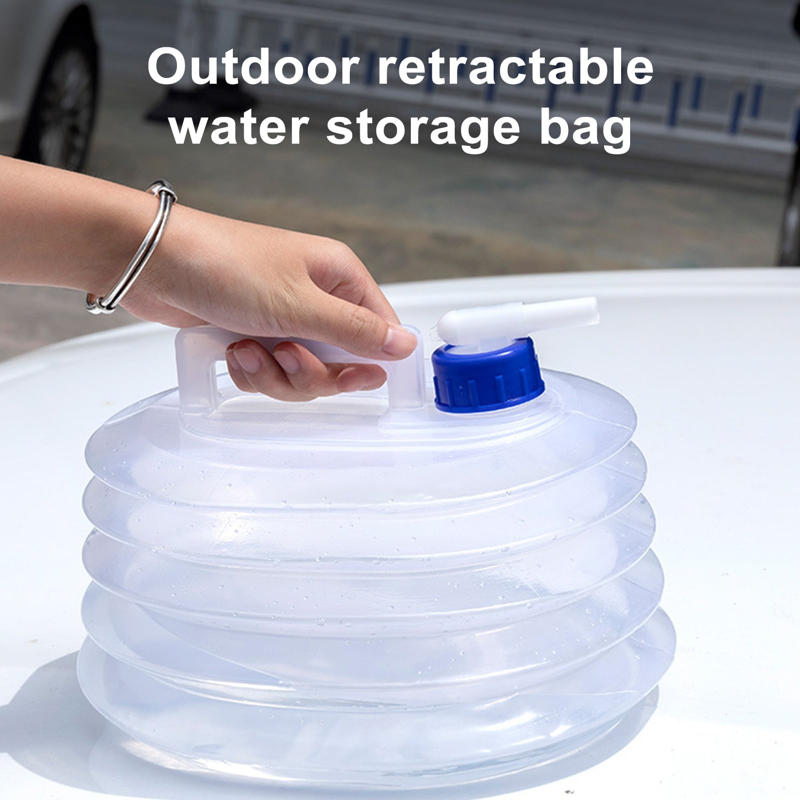 Washranp Outdoor Collapsible Water Bucket with Faucet,Leakproof ...