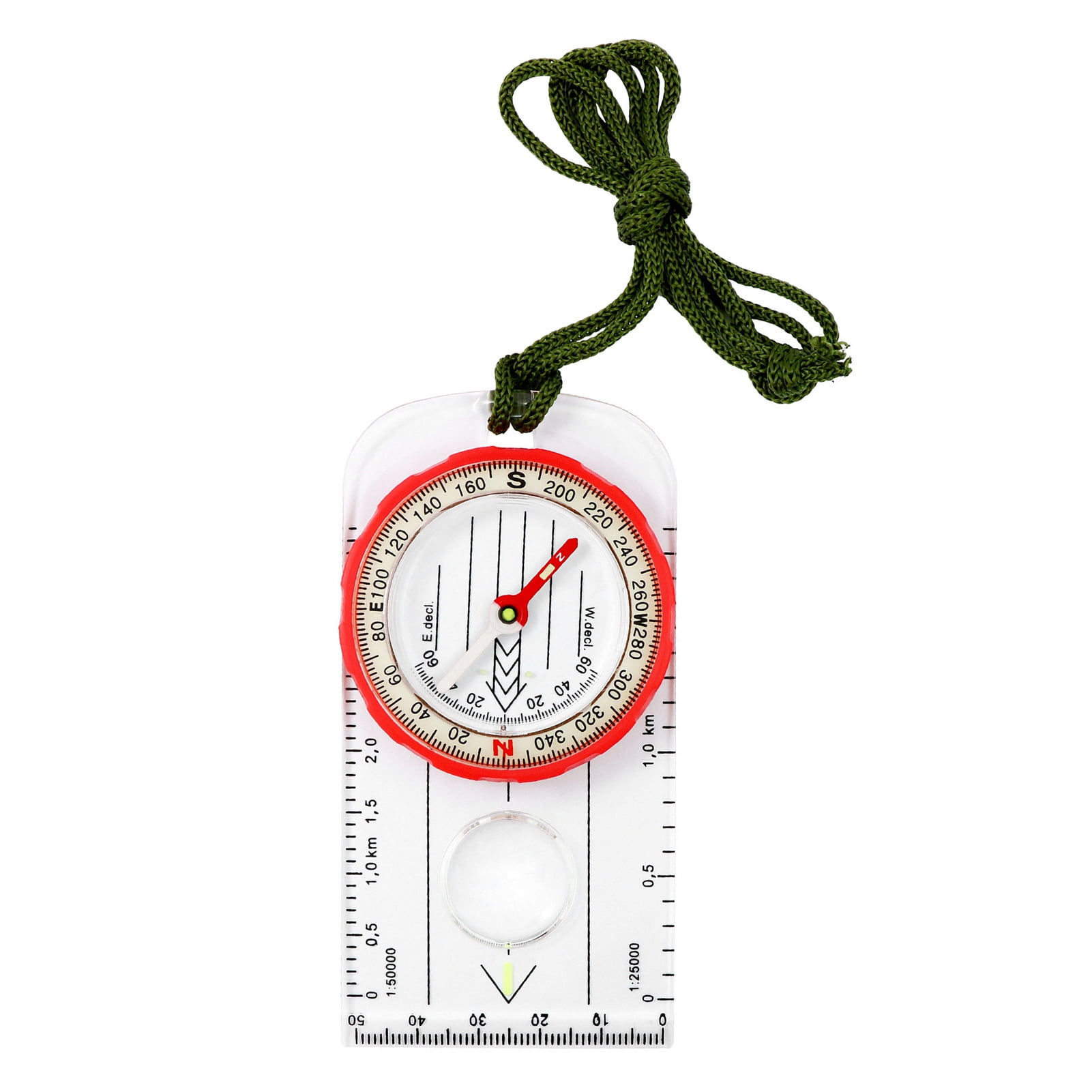 Washranp Outdoor Lanyard Compass,Clear Scale Accurate Pointing Portable ...