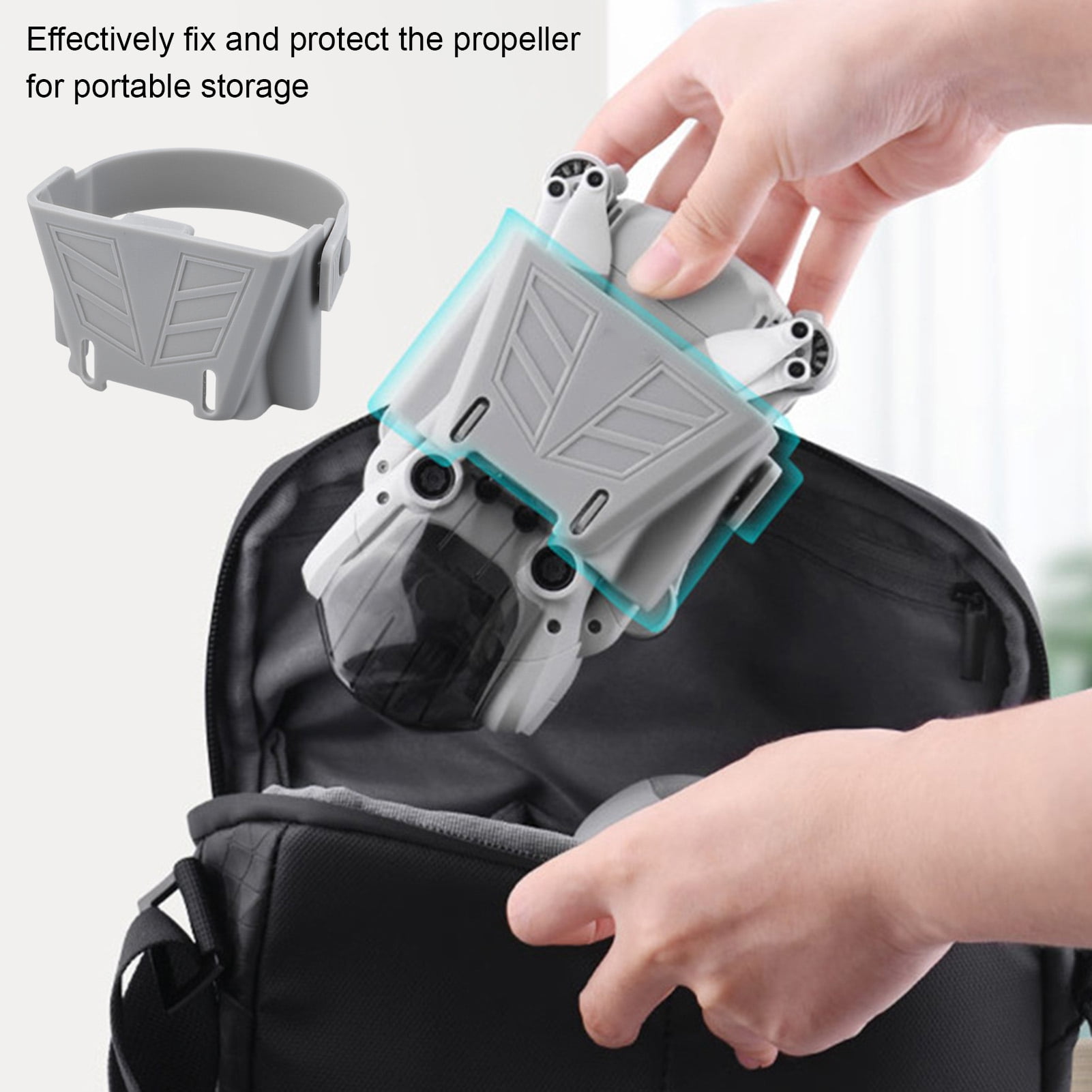 Washranp Propeller Holder,Soft TPU Rubber Propellers Guard Strap ...
