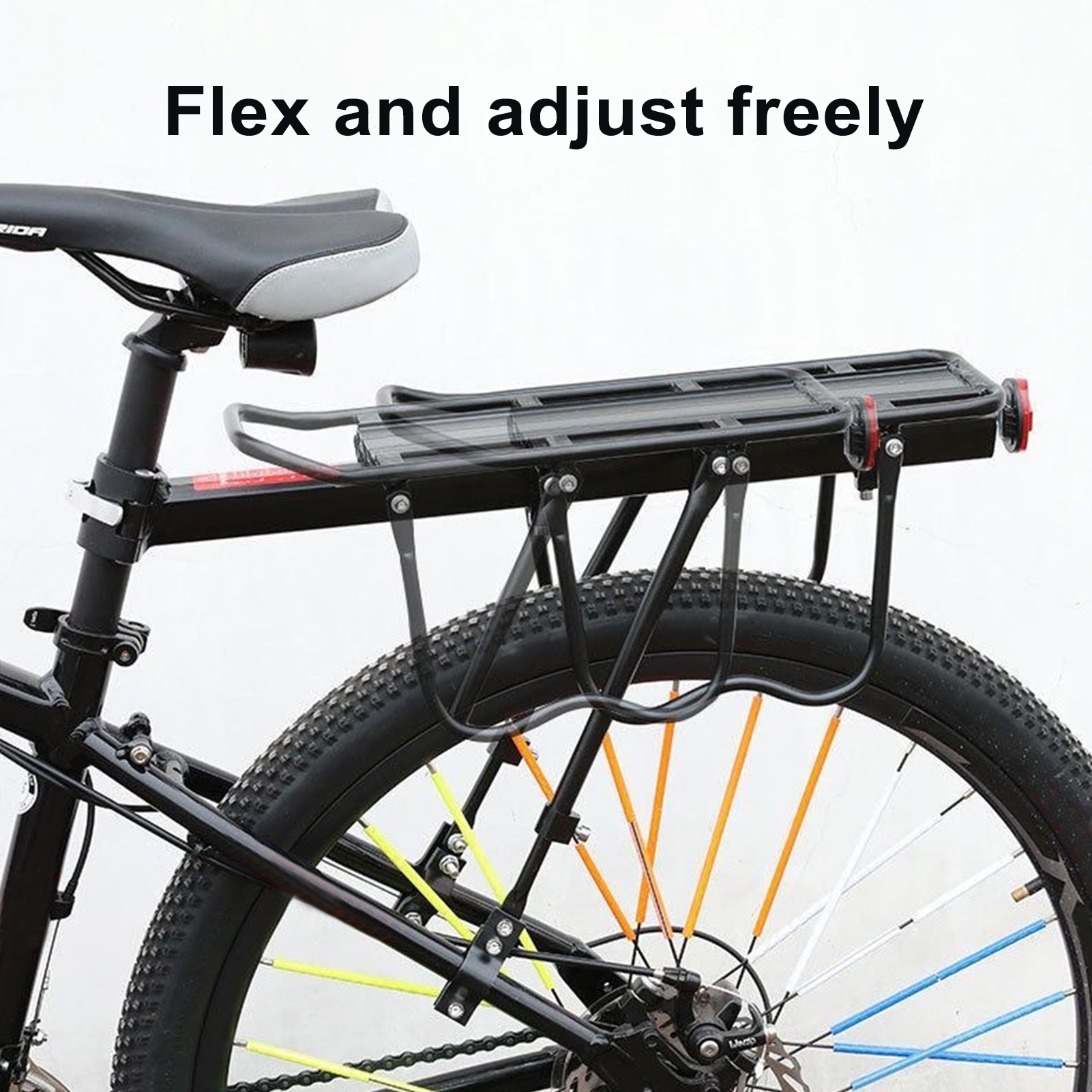 Washranp Rear Bike Rack,Aluminum Alloy Bike Cargo Rack Quick Release ...