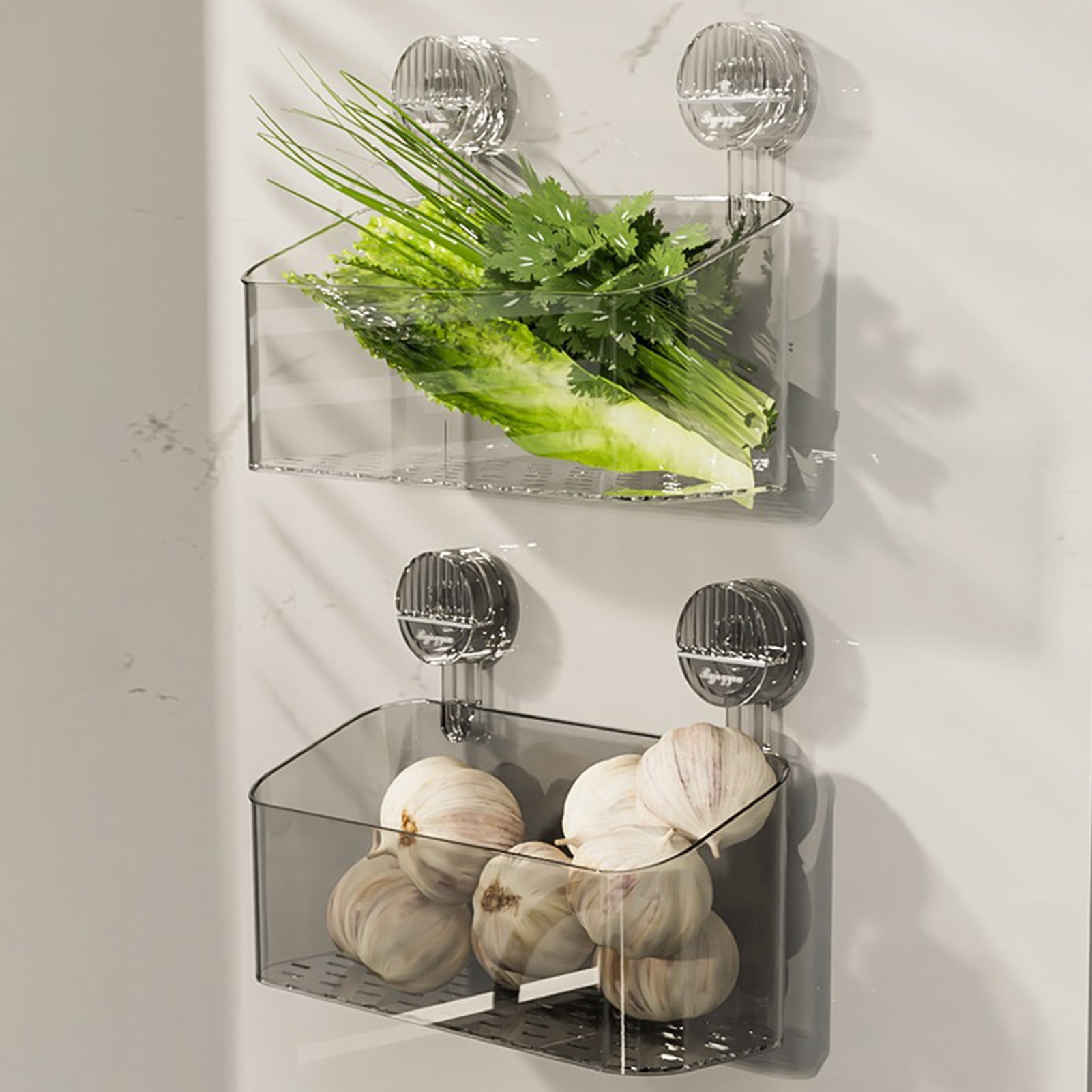 Washranp Shower Caddy with Suction Cups,Plastic Heavy Duty Drill-Free ...