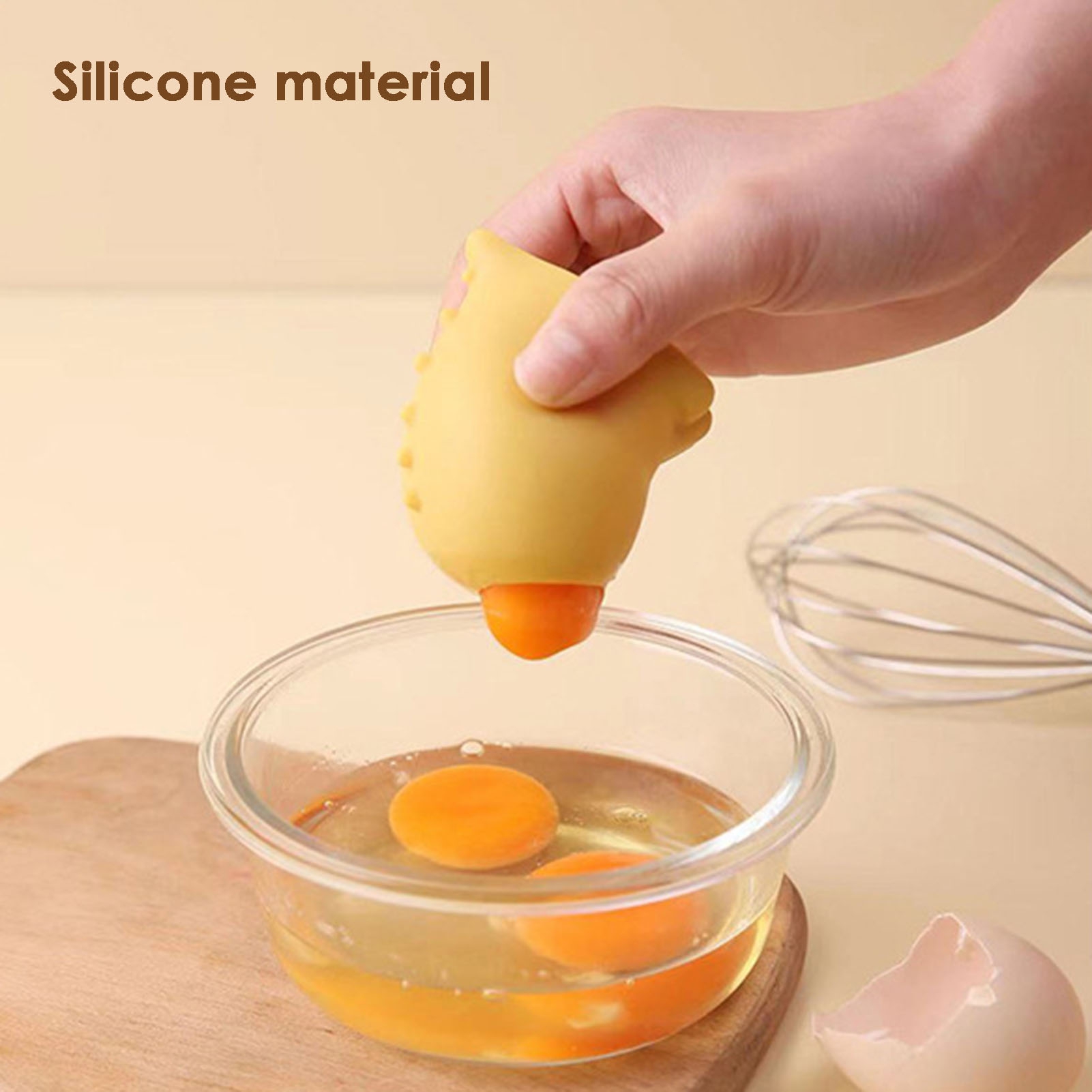 Washranp Silicone Egg Separator,Food Grade Portable Cartoon Shape ...