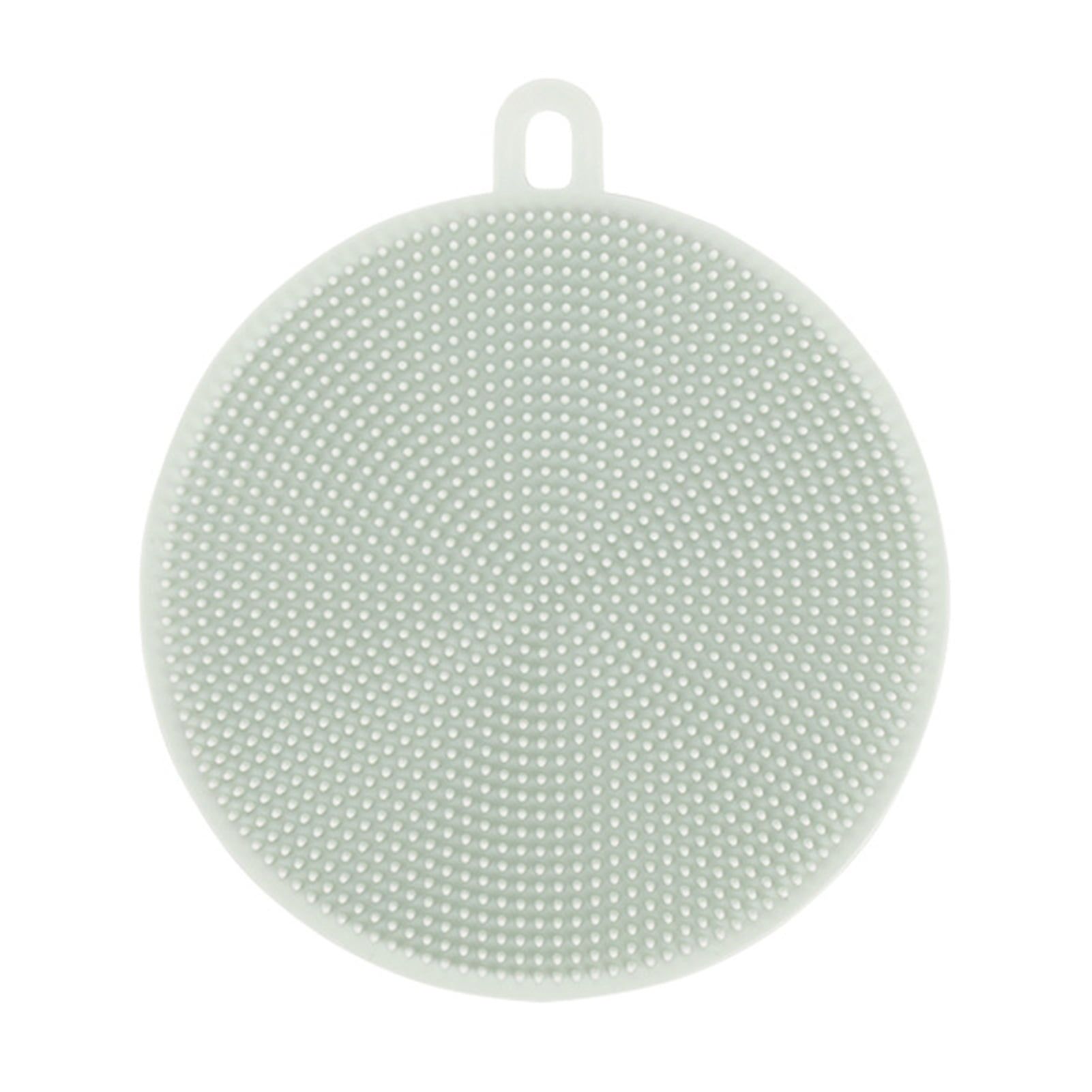 Washranp Silicone Scrubber Dish Brush with Hanging Hole,Solid Color ...