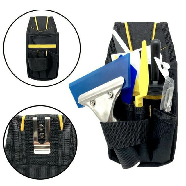 Washranp Small Tool Pouch with Metal Belt Clip,Oxford Waterproof Heavy ...
