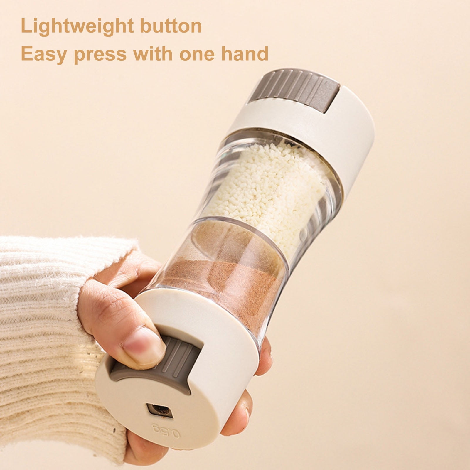 Washranp Sprinkle Salt Seasoning Bottle,Sealed Moisture-Proof Visible ...