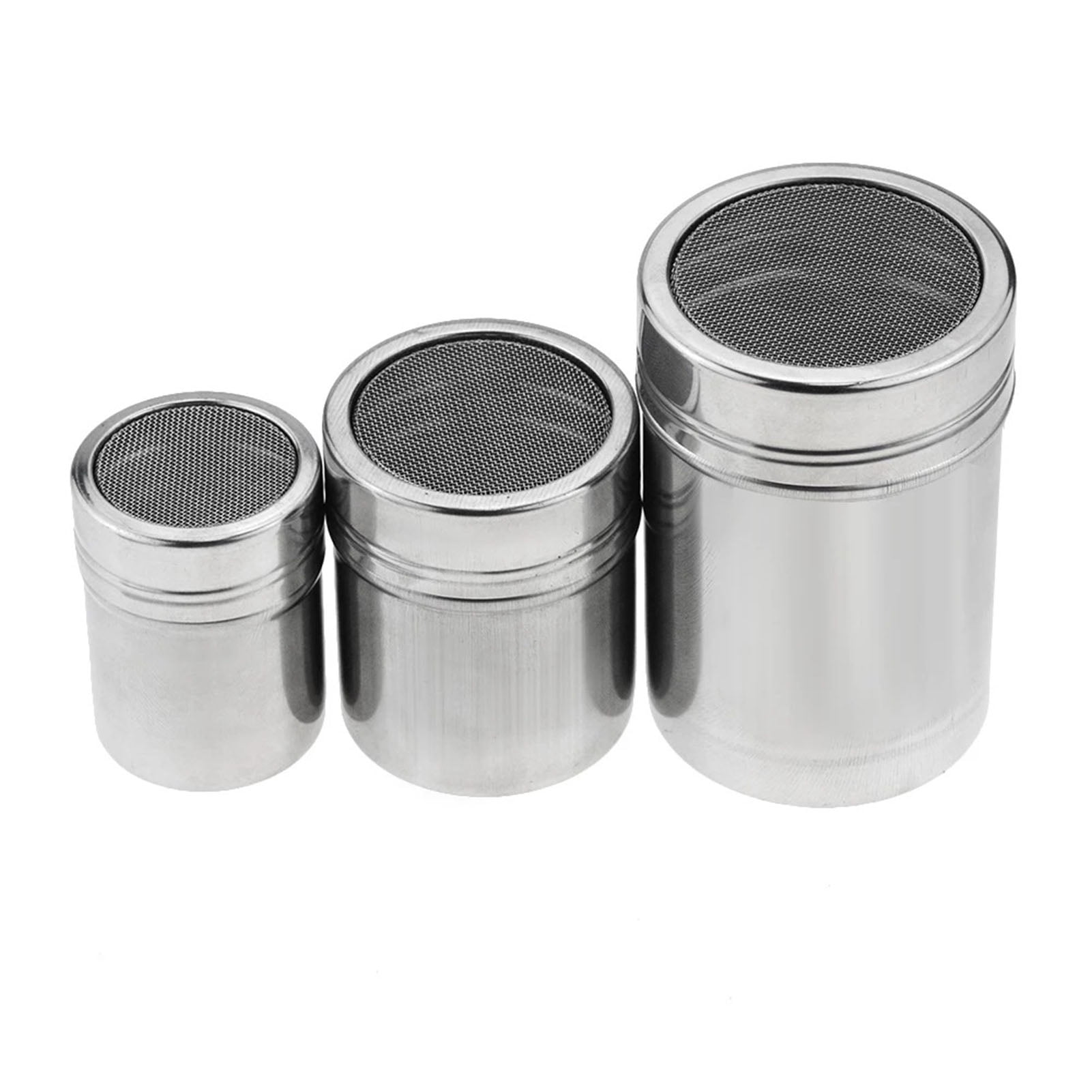 Washranp Stainless Steel Powder Shaker with Fine Mesh Lid,Food Grade ...
