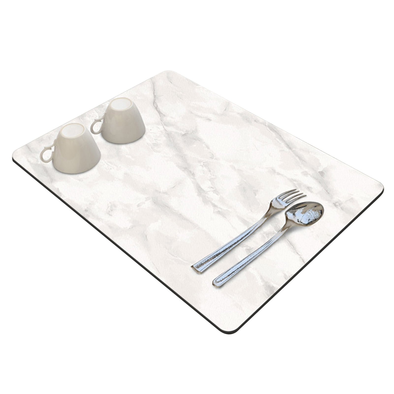 Washranp Table Draining Mat,PVC Heat Resistance Non-slip Bottom Marble ...