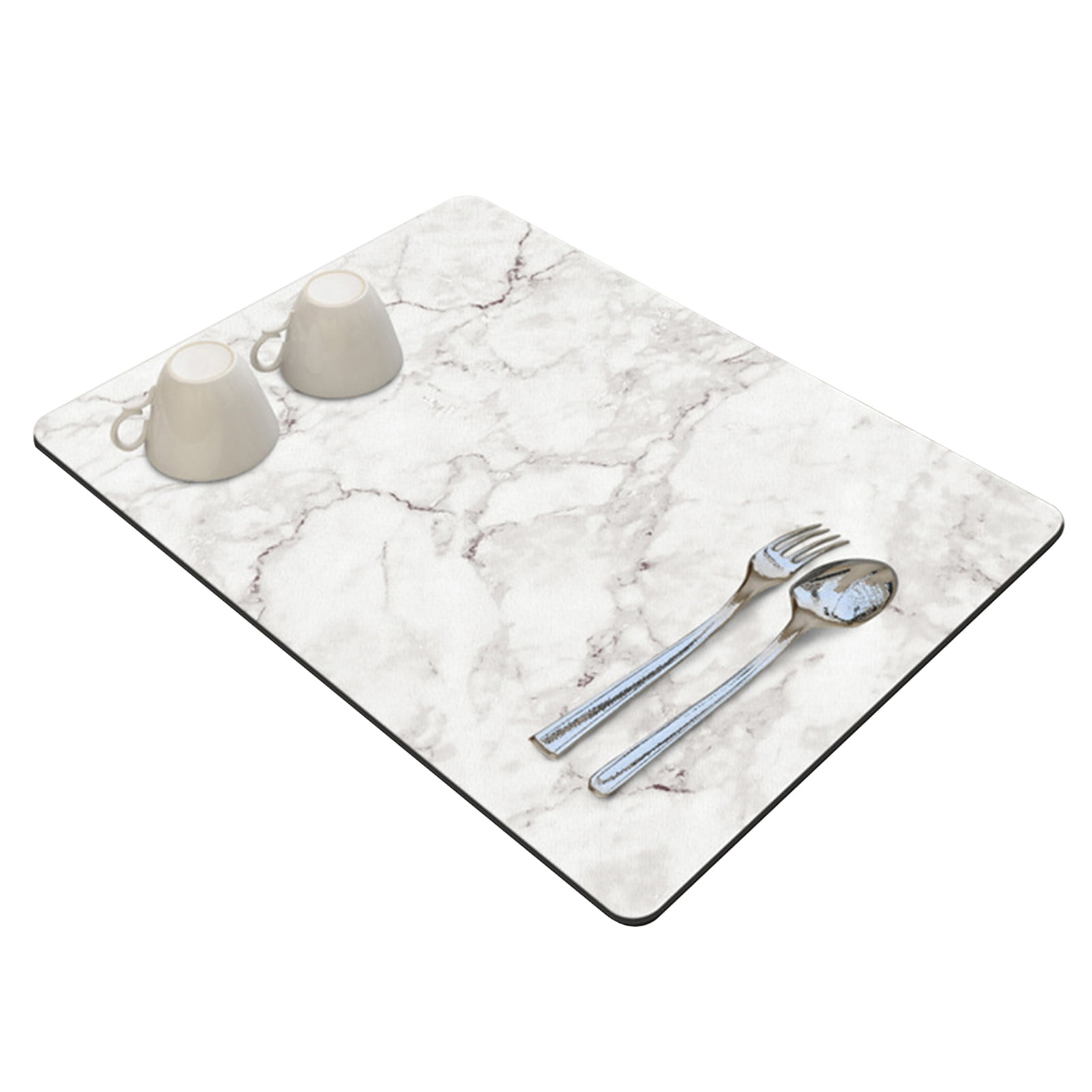 Washranp Table Draining Mat,PVC Heat Resistance Non-slip Bottom Marble ...
