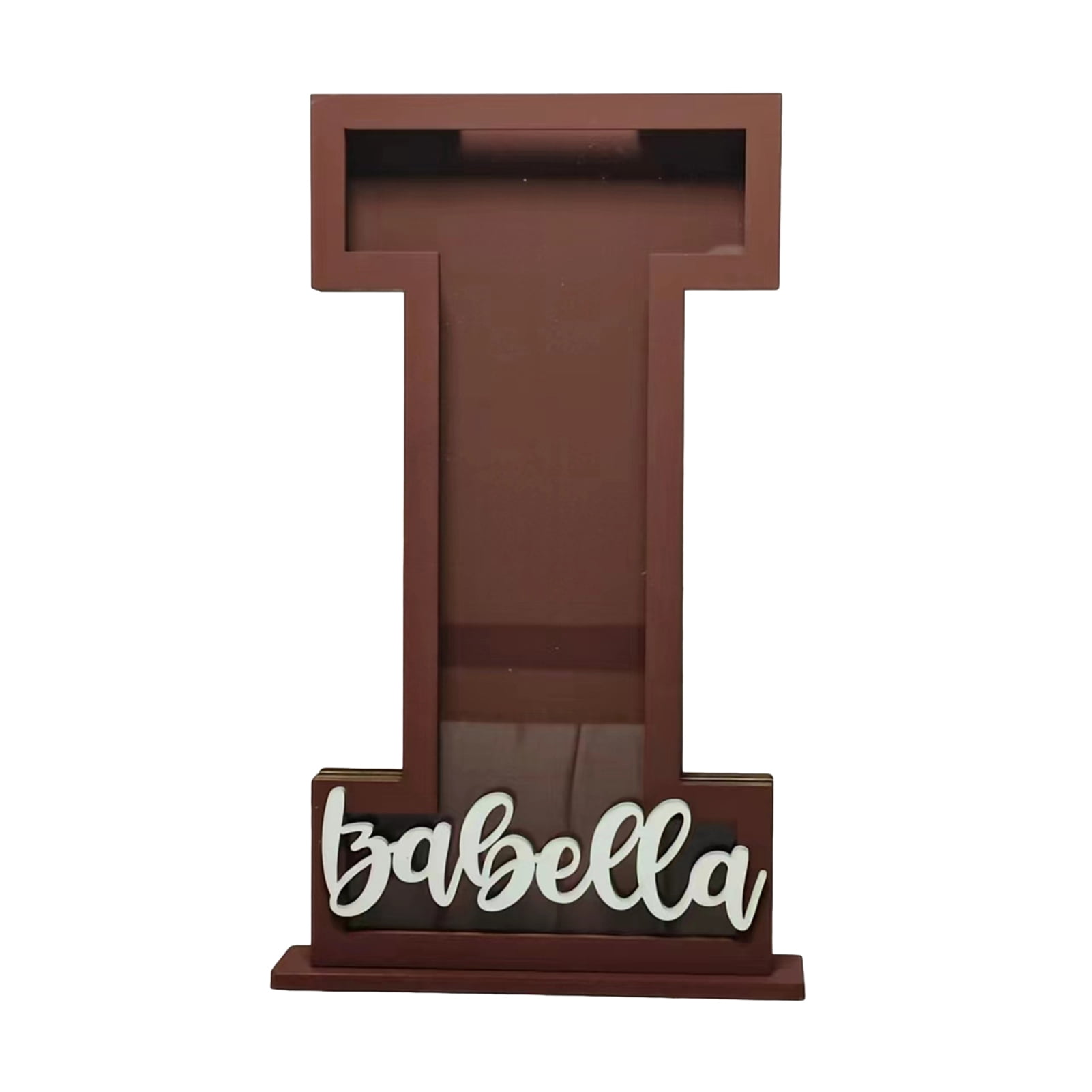 Washranp Wooden Letter Piggy Bank,Eco-friendly Large Alphabet Piggy ...