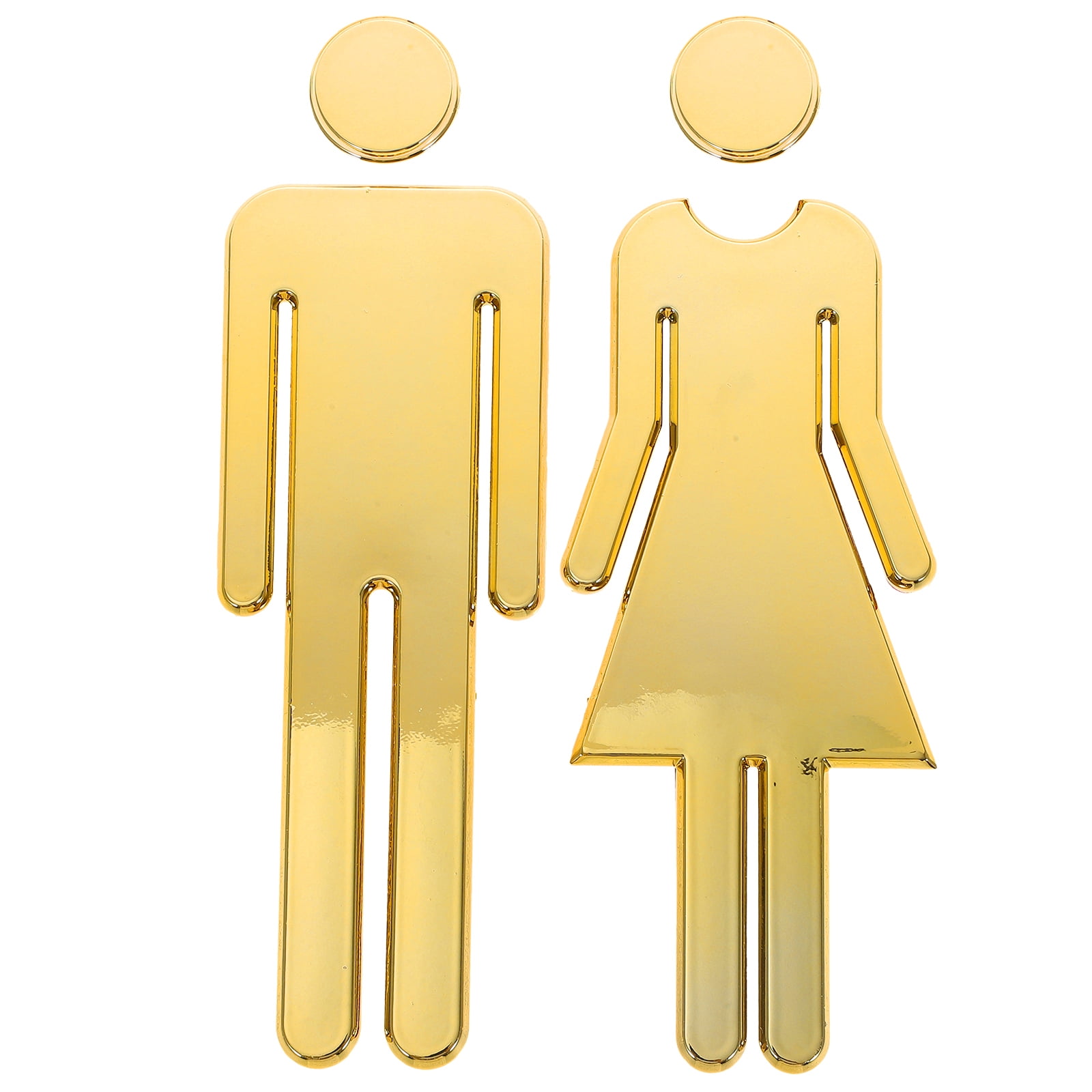 Washroom Signage Restroom Identification Signs Office Man Golden ...