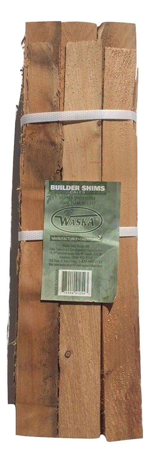 Waska Premium Builder Shims Weather-Resistant Tapered Wood, (42 Count ...