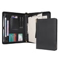 Wason A4 Portfolio with Zipper - Leather PU Padfolio with Detachable ...
