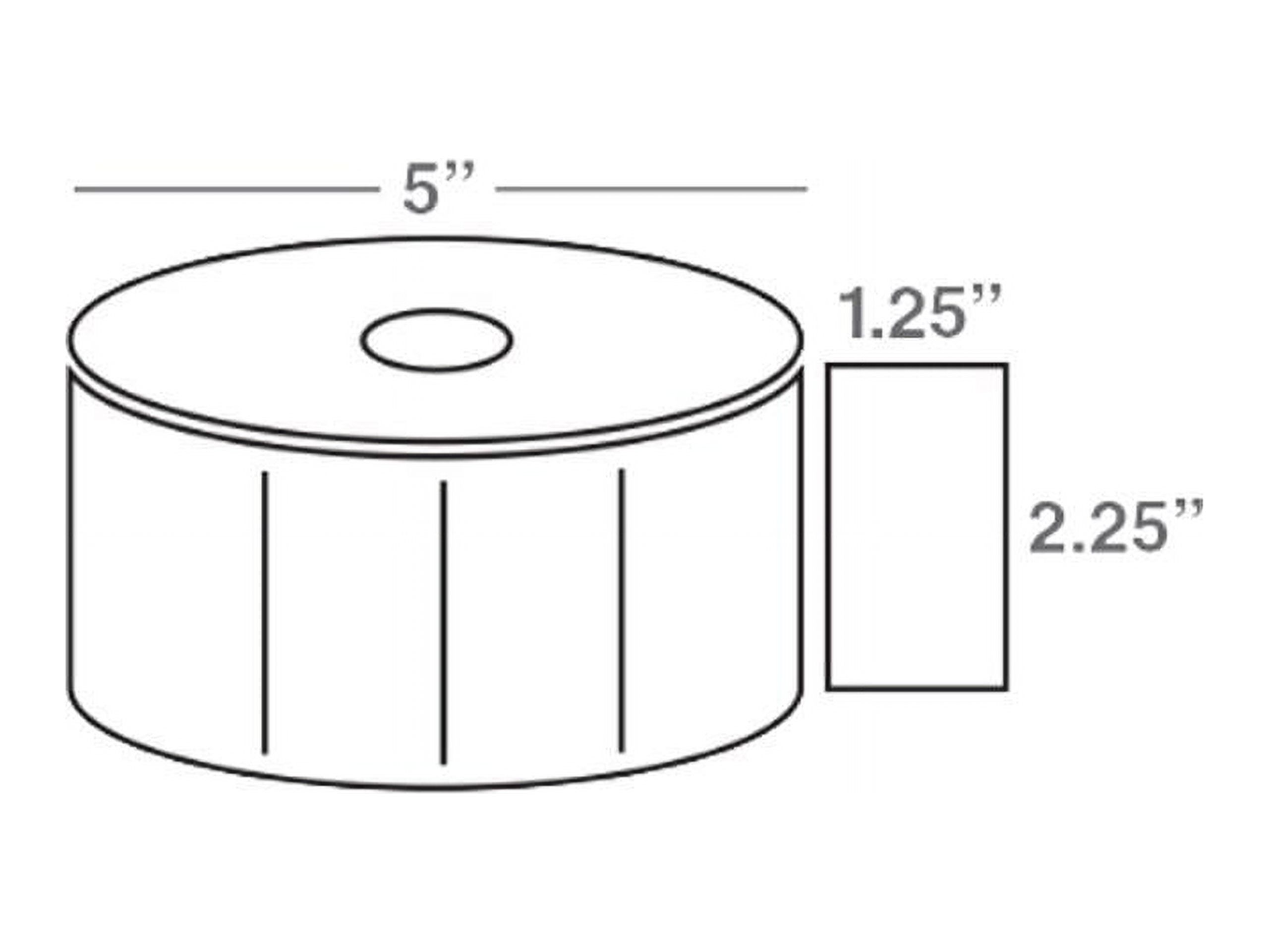 Wasp 633808402525 Thermal Transfer Labels, 2.25" x 1.25", 5"OD, 1900 ...