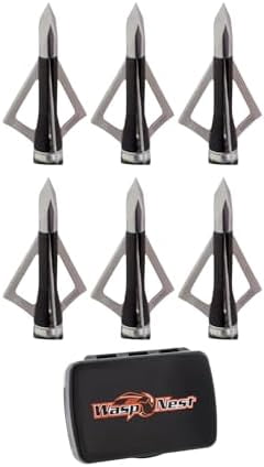 Wasp Hammer SST 100 Grain Broadhead Arrow with Rockwell 46C Steel Blade ...