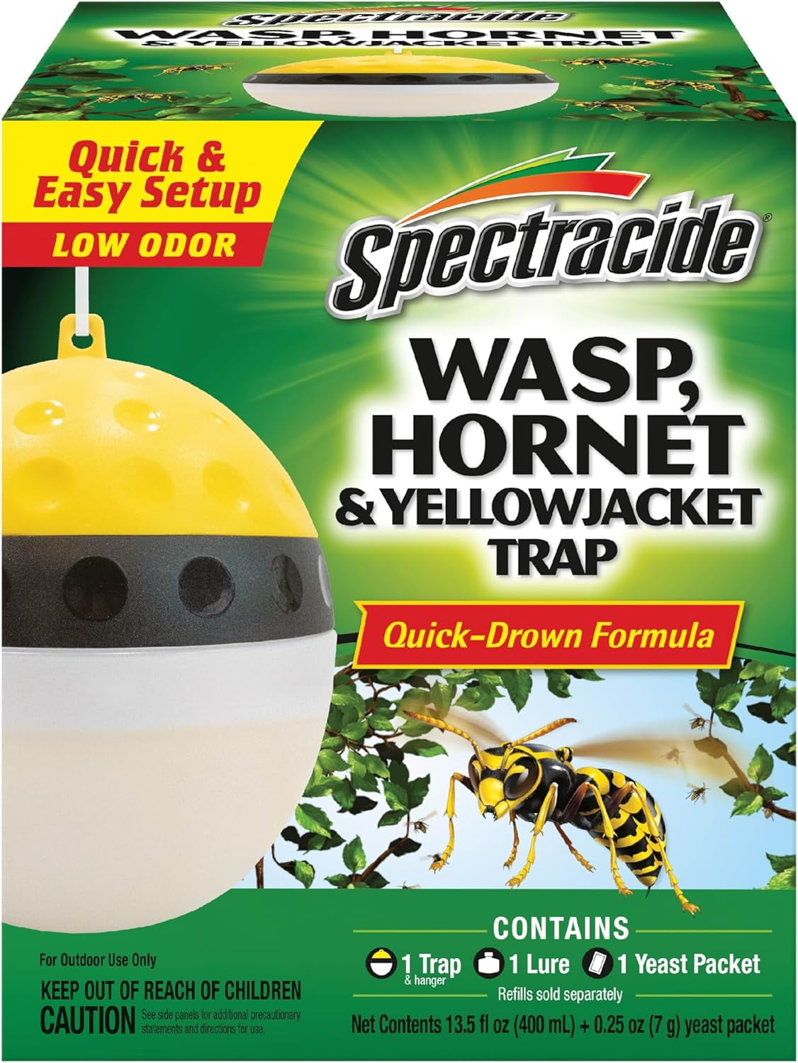 Wasp, Hornet & Yellowjacket Trap, Hanging Wasp & Hornet Trap with a ...