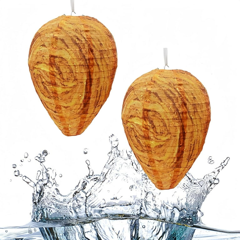 Wasp Nest Decoy Waterproof Hanging Wasp Deterrent for Wasps Hornets Yellow Jackets Fake Wasp Repellent Nest for Outdoor Garden Backyard Patio Walmart