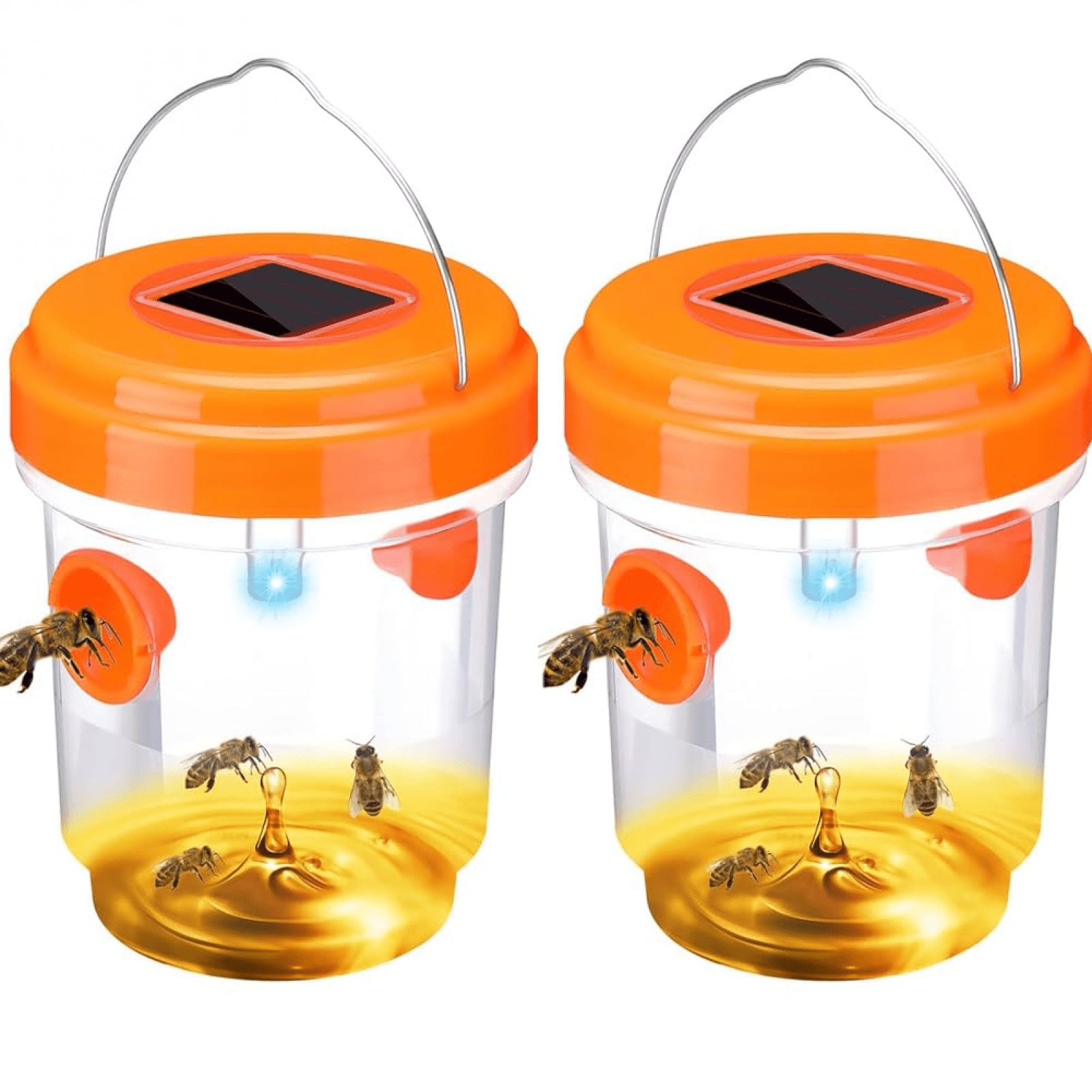 Wasp Trap,2 Pack Wasp Traps Outdoor Hanging,Yellow Jacket Trap ...