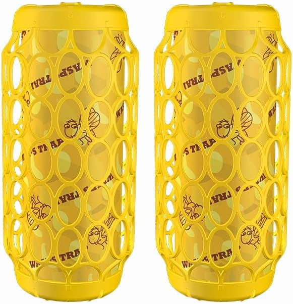 Wasp Trap Carpenter Bee Trap 2 PCS & Replaceable Sticky Boards 4 PCS ...