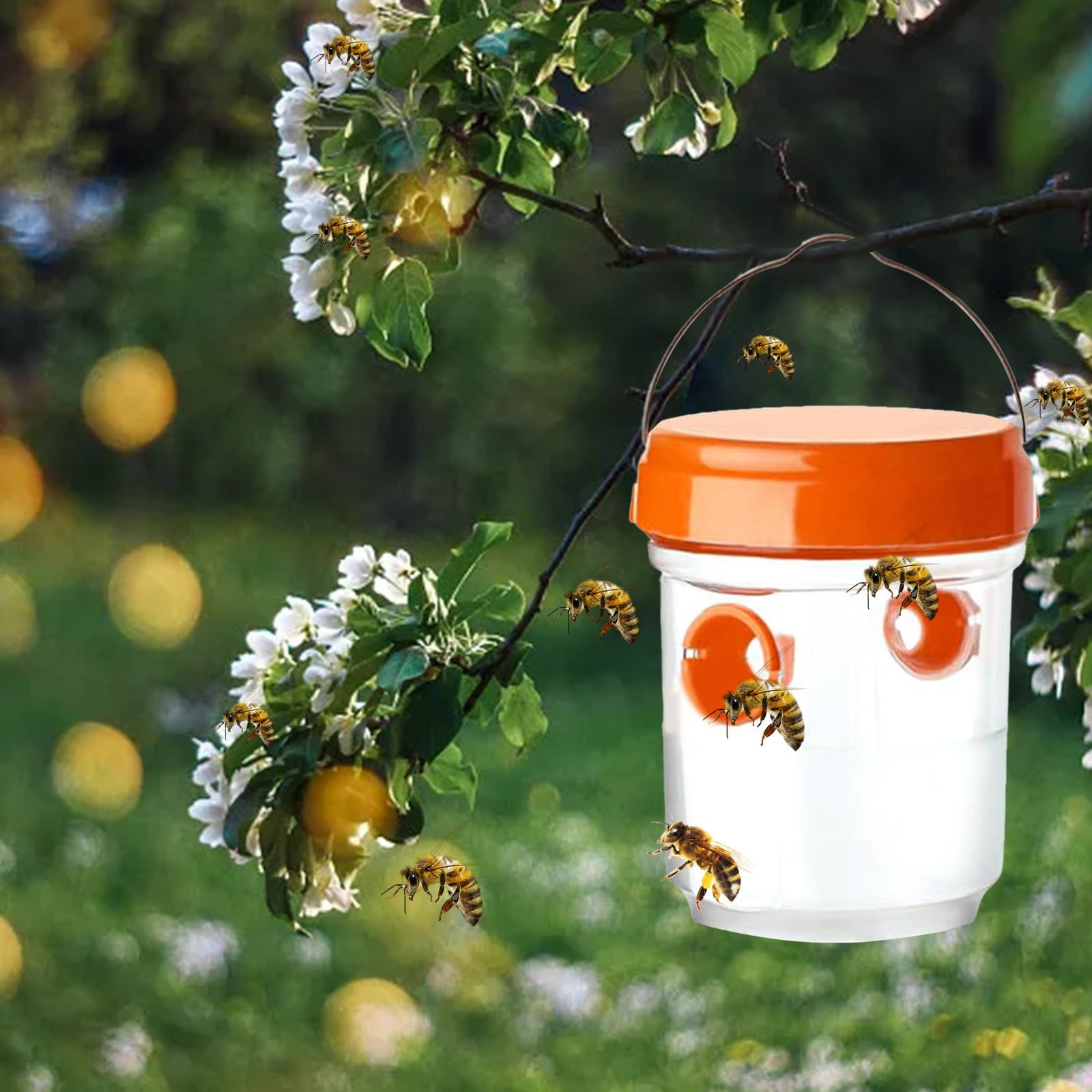 Wasp Trap Insect Trap Asian Wasp Catcher Removable and Reusable Double ...