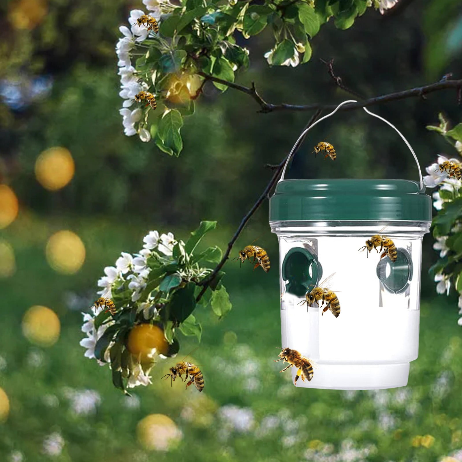 Wasp Trap Insect Trap Asian Wasp Catcher Removable and Reusable Double ...