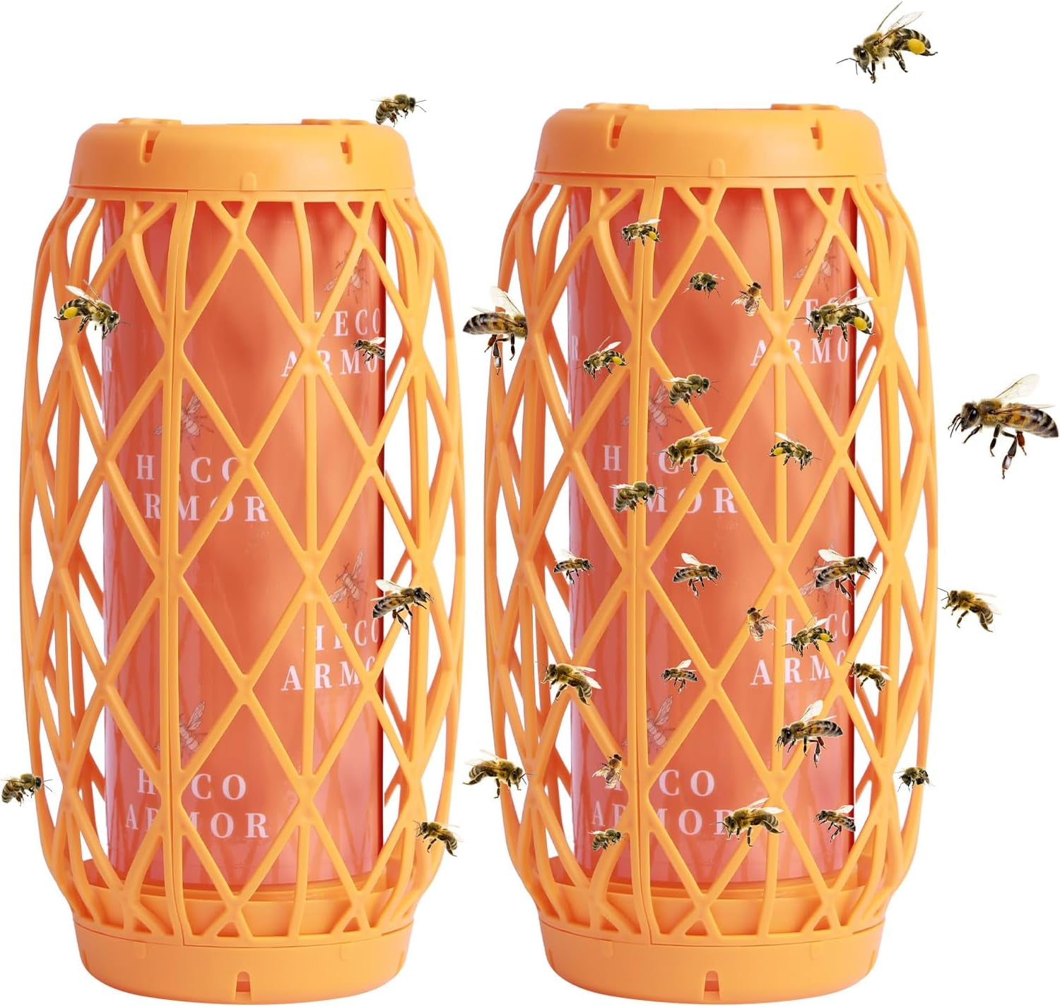 Wasp Traps Outdoor Hanging, Bee Traps for Outdoor Orange Jacket Trap ...